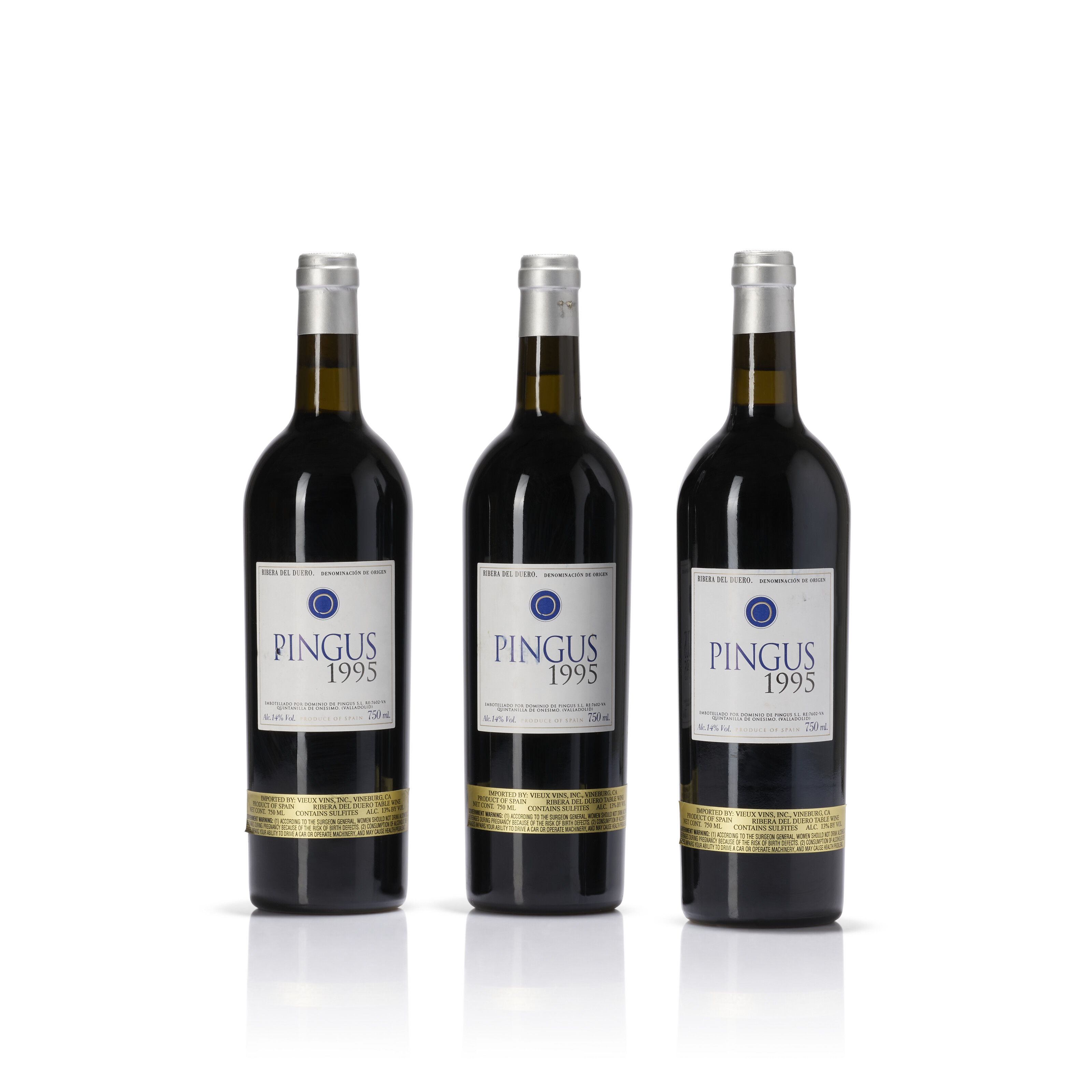 Dominio de Pingus, Ribera del Duero, Pingus 1995, Slightly scuffed ...