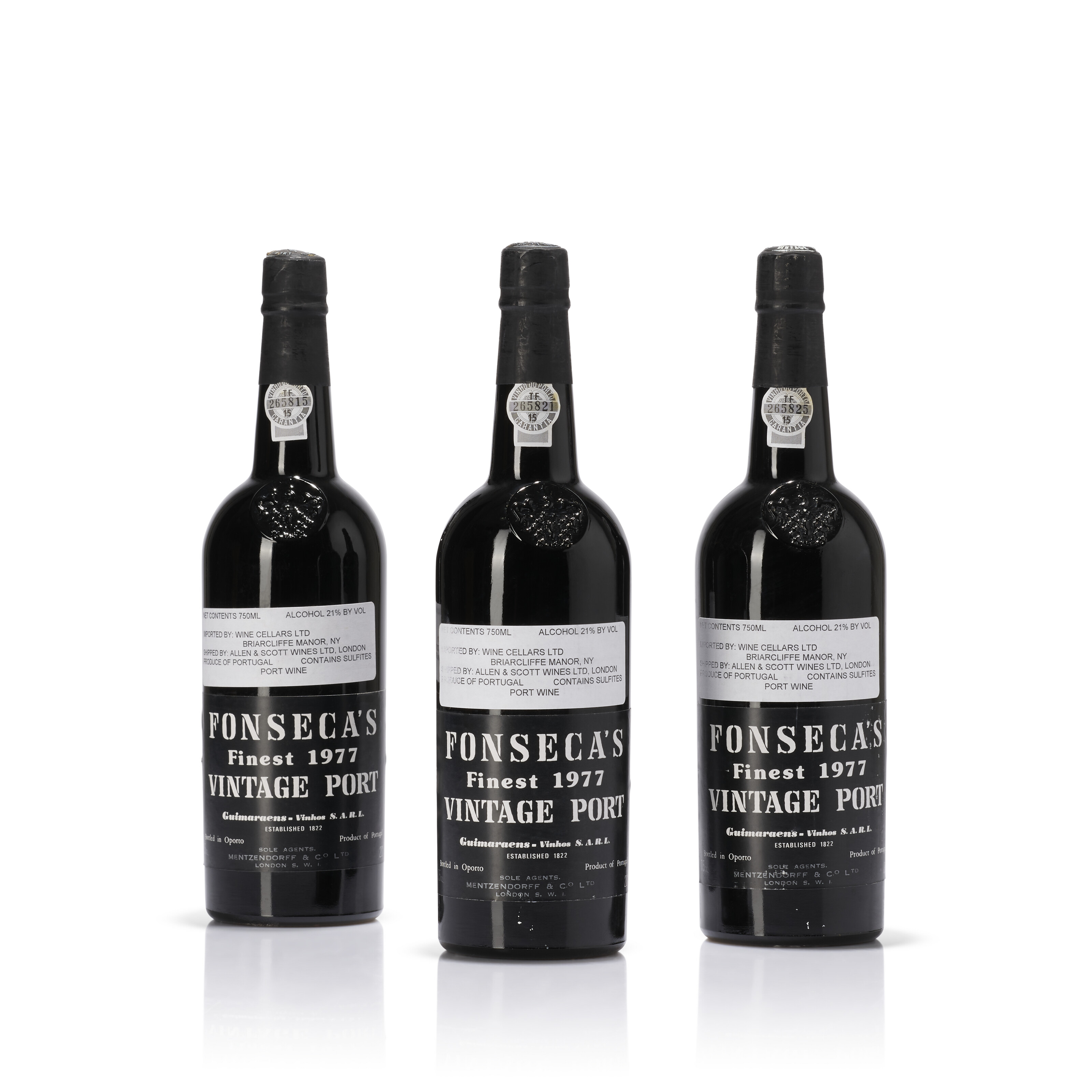 Fonseca, Vintage Port 1977, u. 1ts, 2 very slightly scuffed labels, US ...
