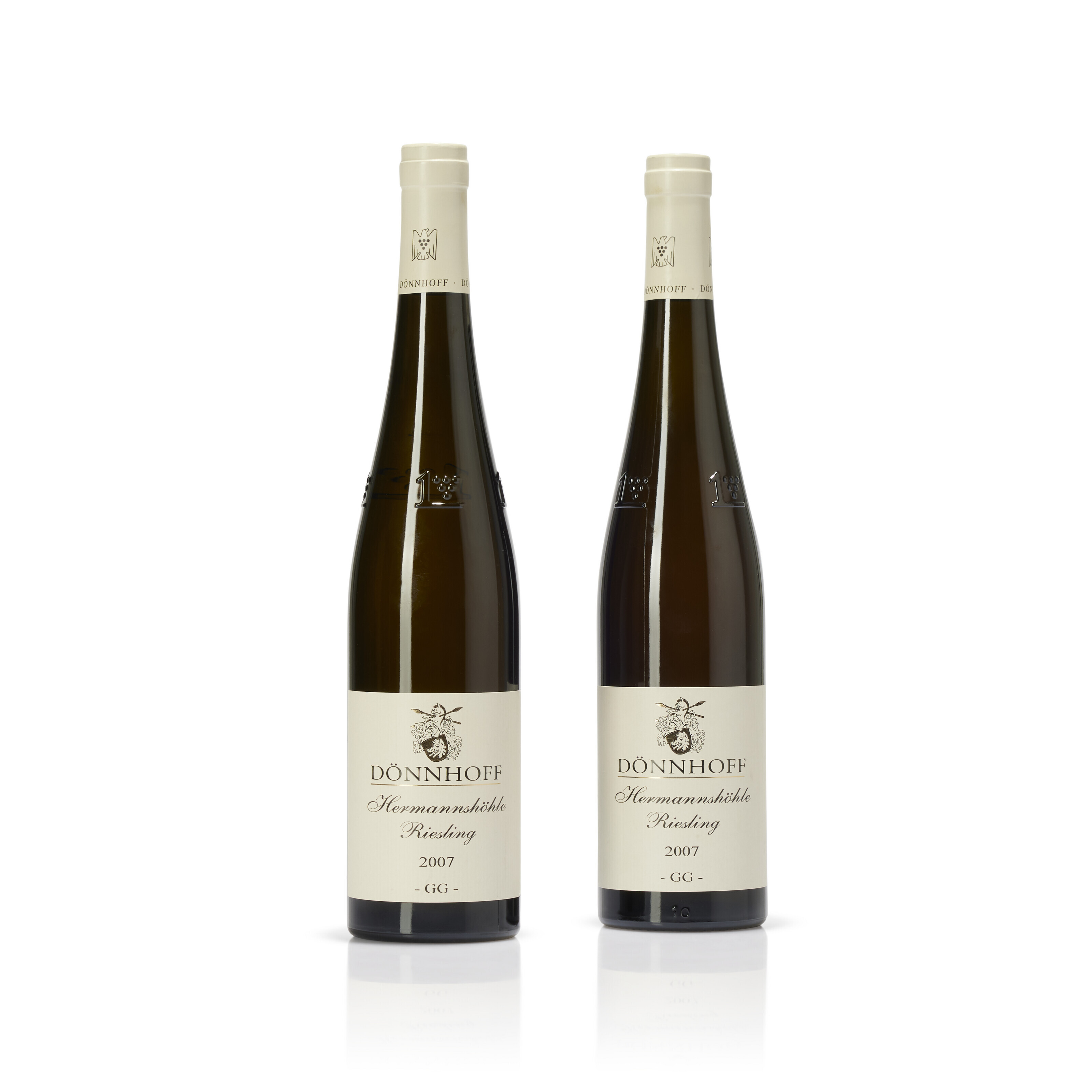 Donnhoff, Hermannshohle Riesling GG 2007, Very slightly depressed corks ...