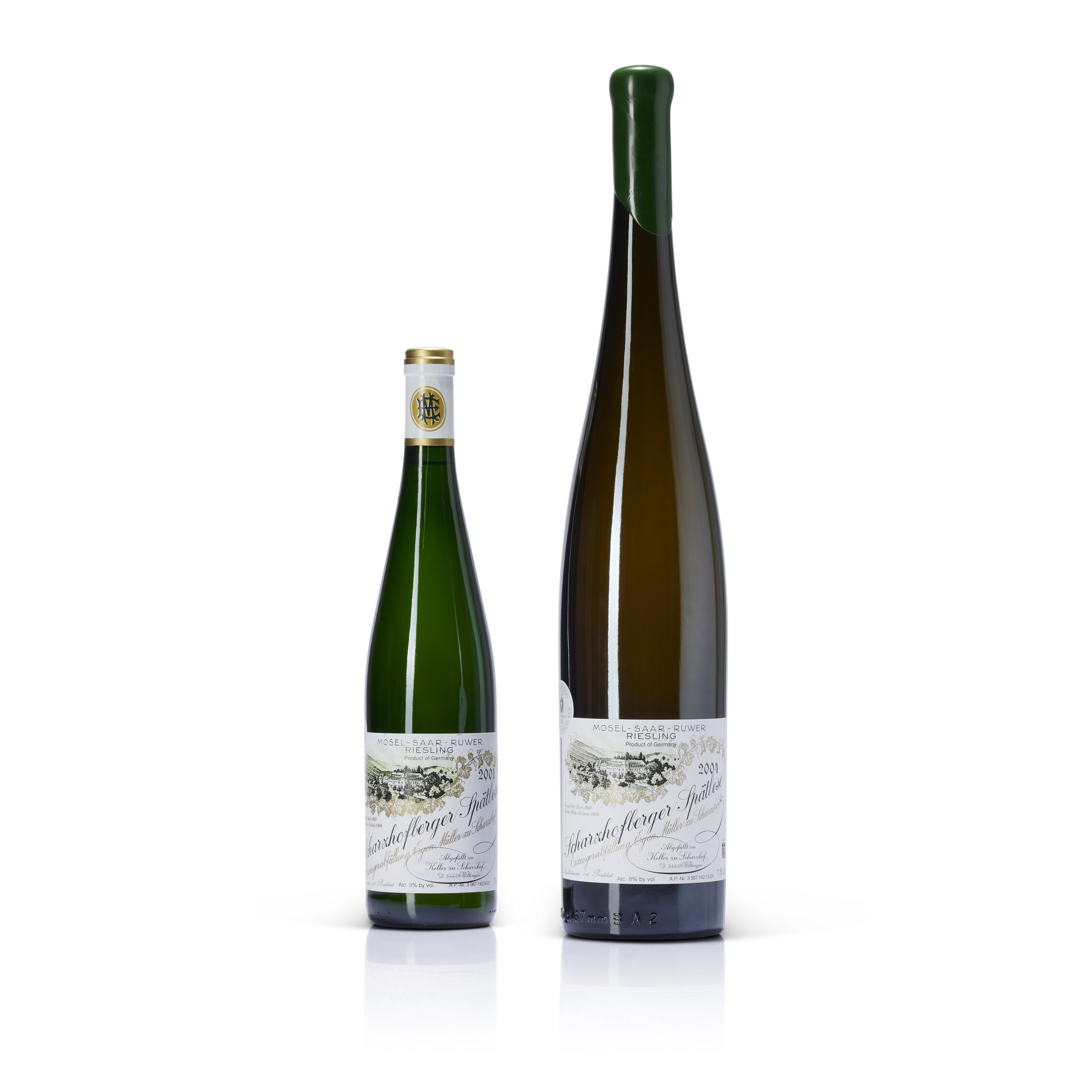 Mixed 2001 & 2004 Egon Muller, Scharzhofberger Riesling Spatlese ...