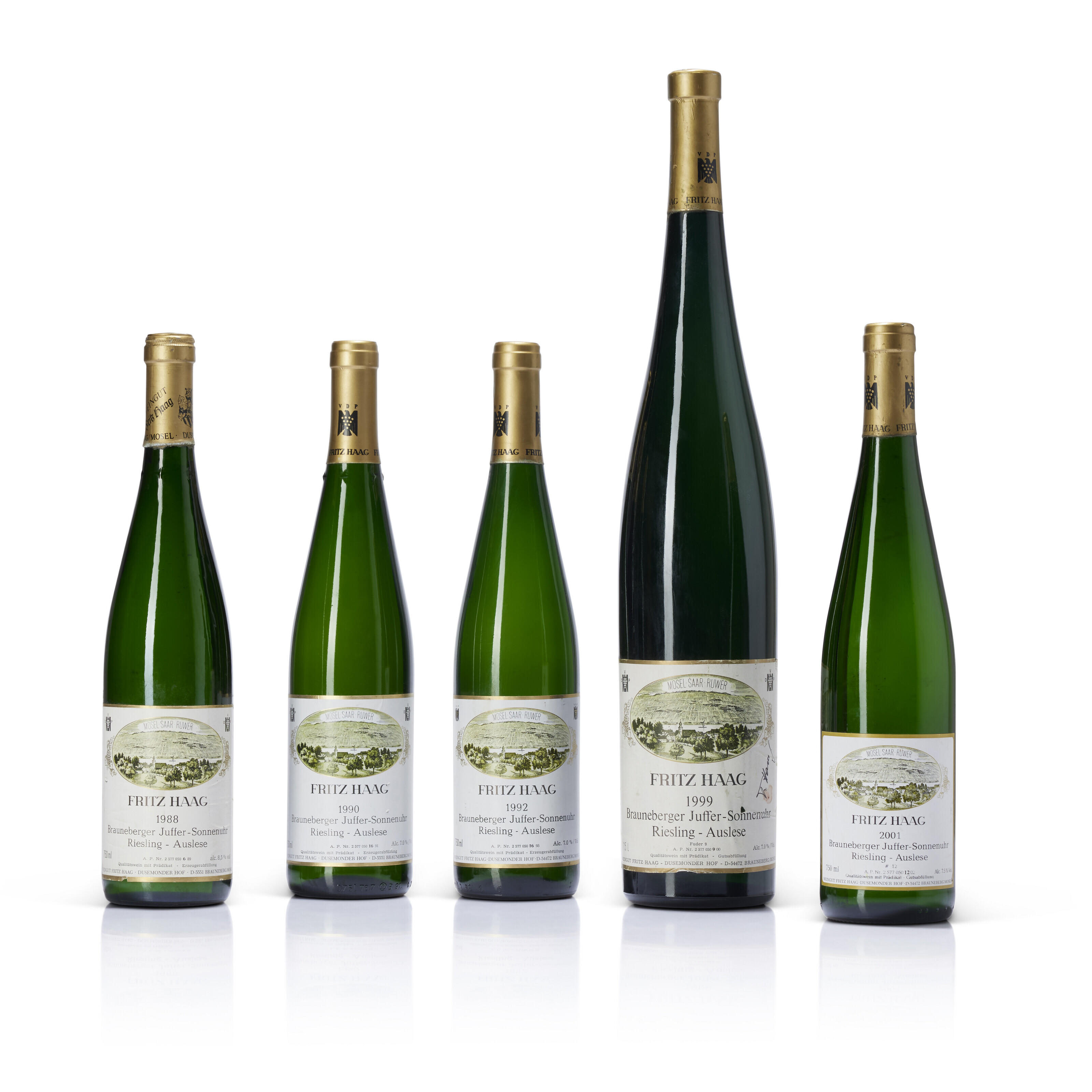 Mixed Fritz Haag Brauneberger Juffer Sonnenuhr Riesling Auslese ...