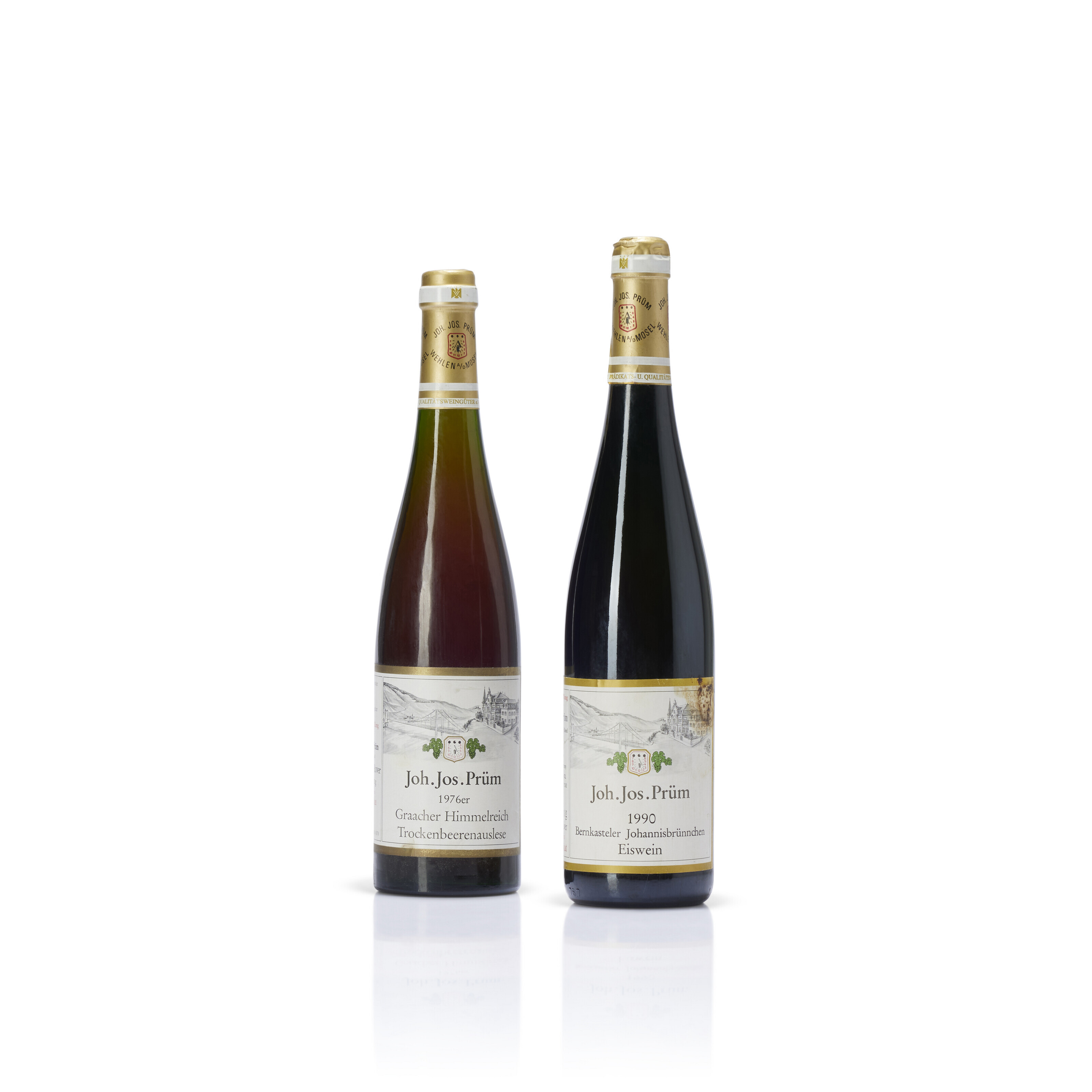 Mixed JJ Prum Riesling TBA & Eiswein Goldkapsule, Graacher Himmelreich ...