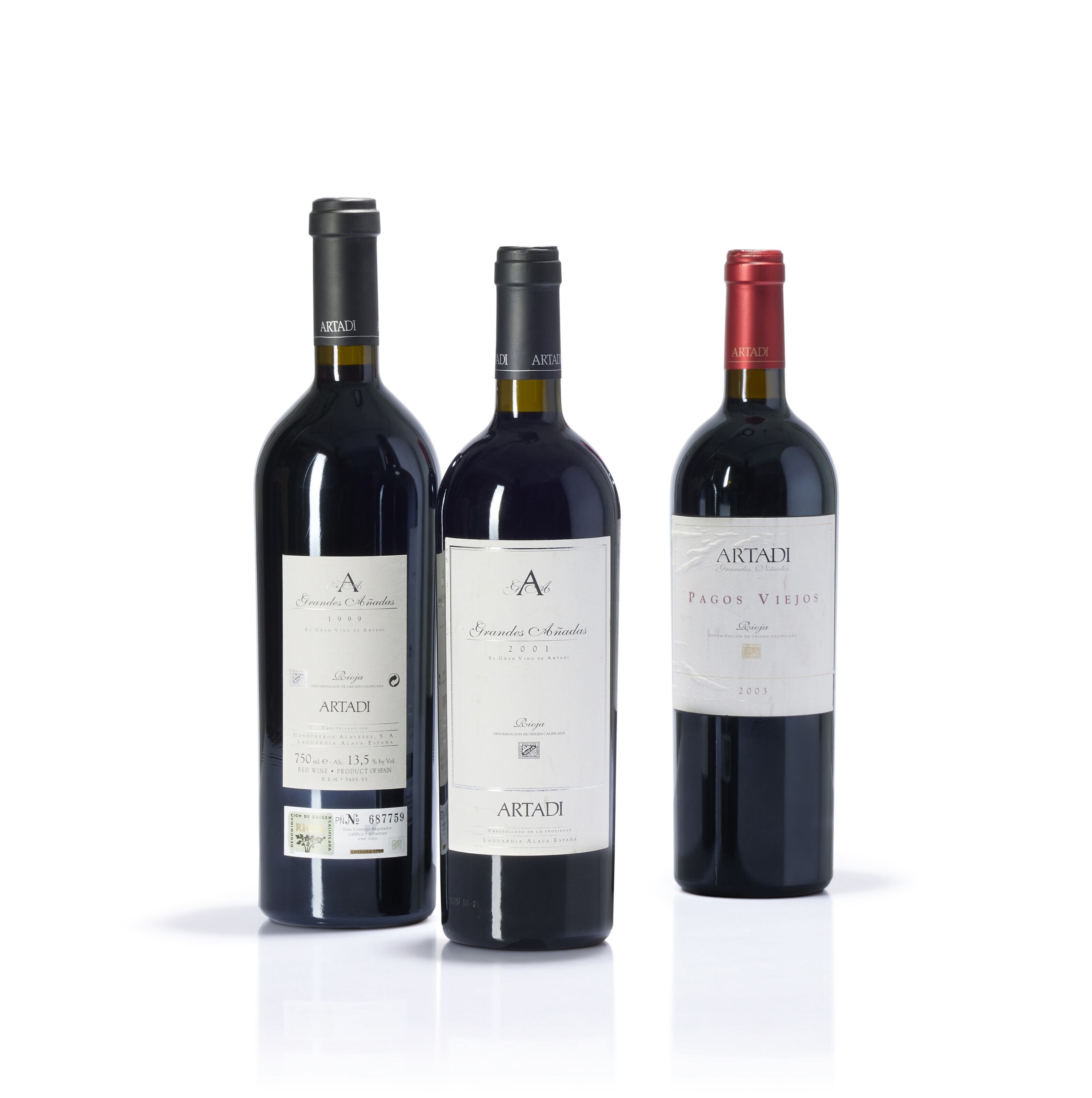 Mixed Artadi, Grandes Anadas 1999Two very slightly scuffed labels (6 ...