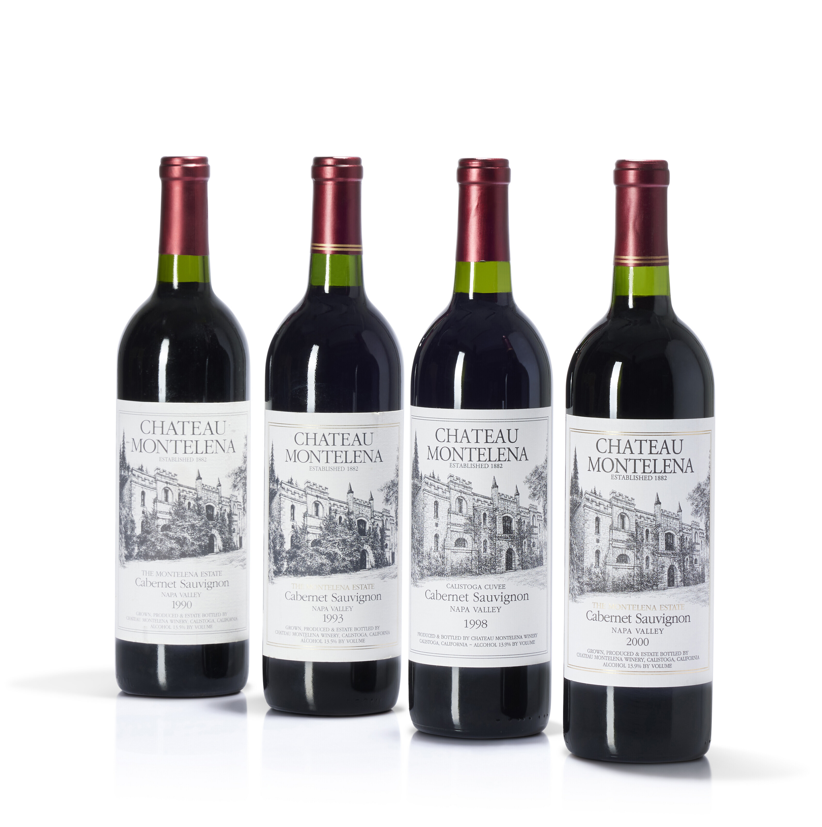 Mixed Château Montelena, Cabernet Sauvignon, 1980Slightly scuffed label ...