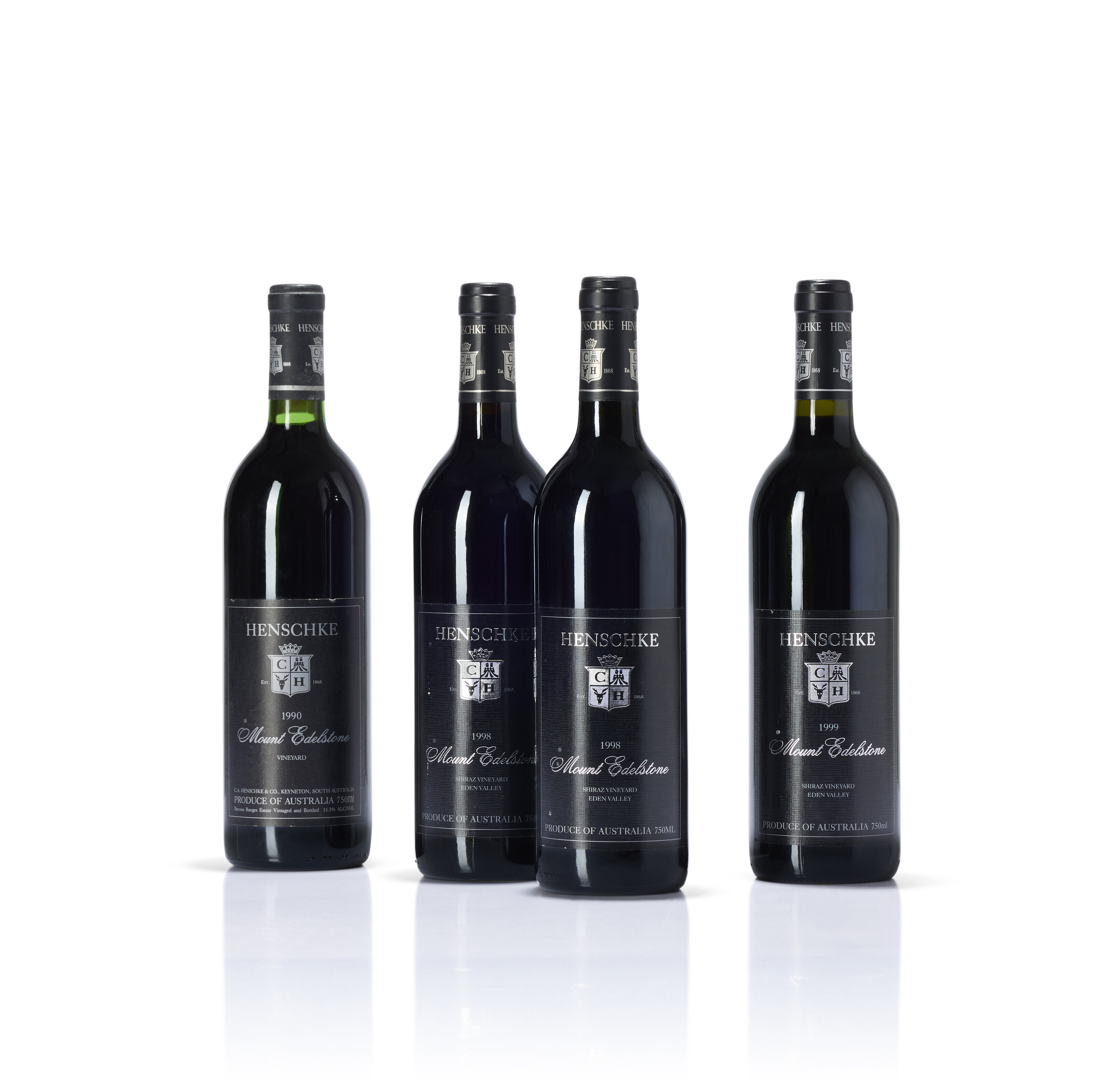 Mixed 1990's Henschke Mount Edelstone Shiraz, 1990Slightly scuffed ...