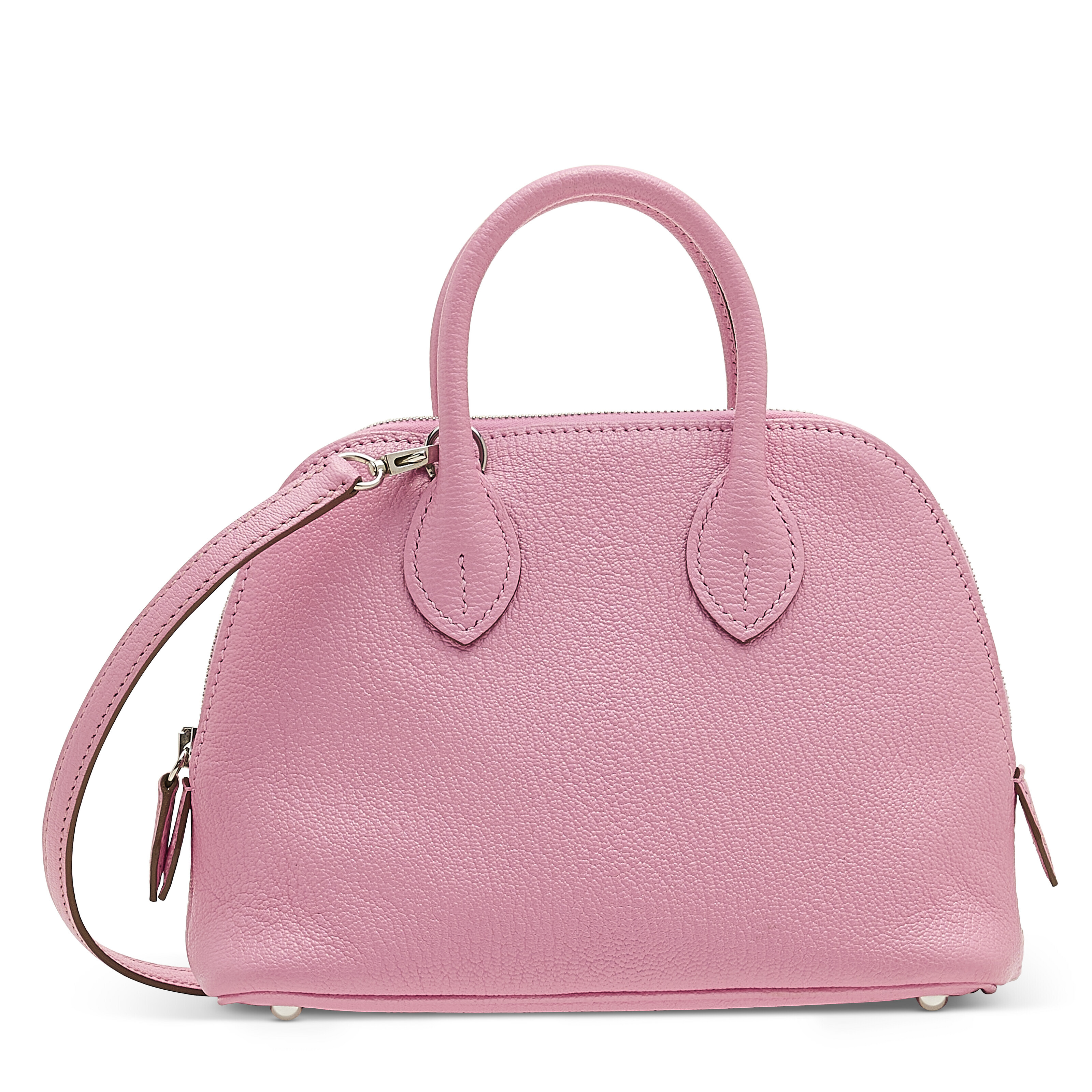 A ROSE CONFETTI CHÈVRE MINI BOLIDE WITH PALLADIUM HARDWARE, HERMÈS ...