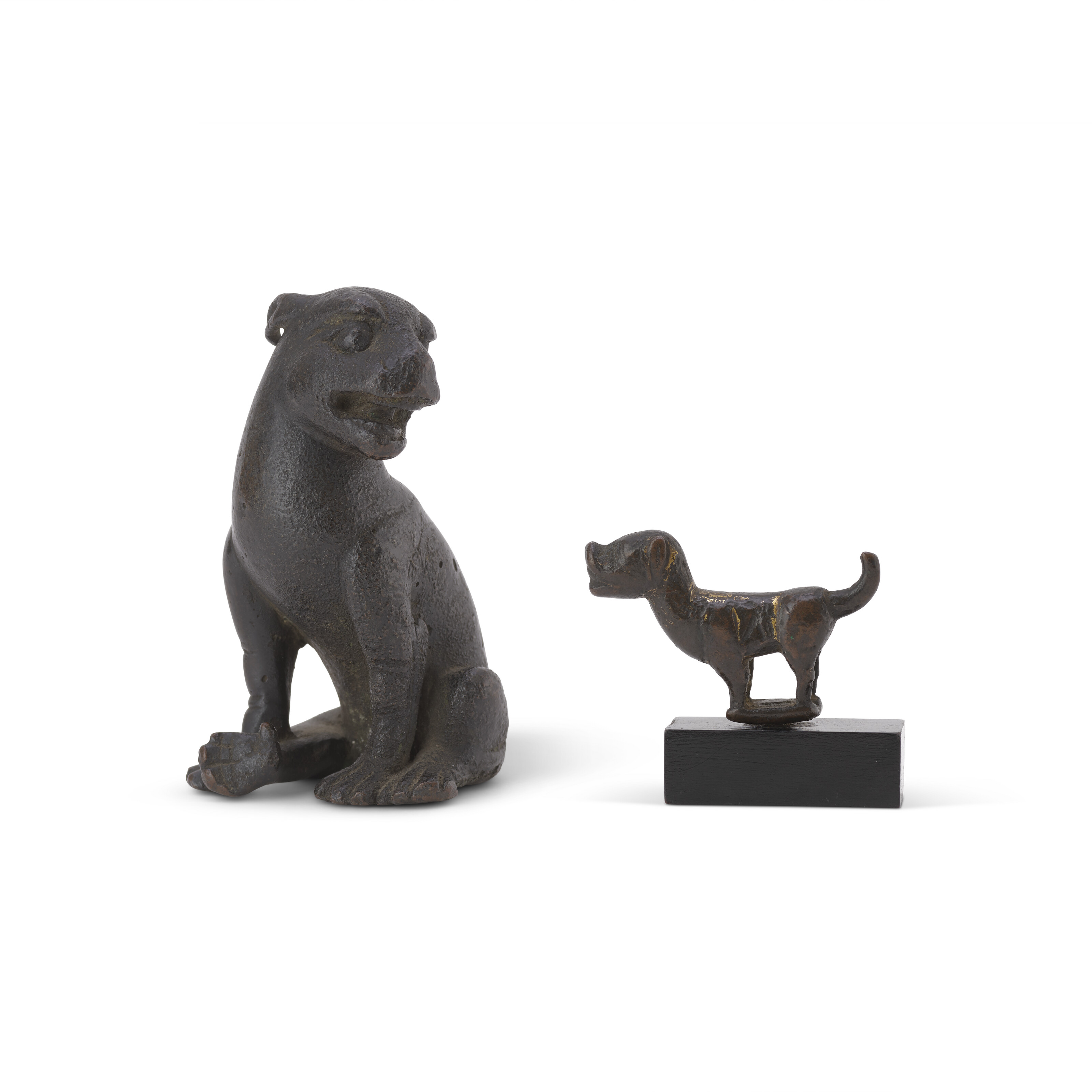 TWO BRONZE FIGURES OF DOGS, | Christie’s