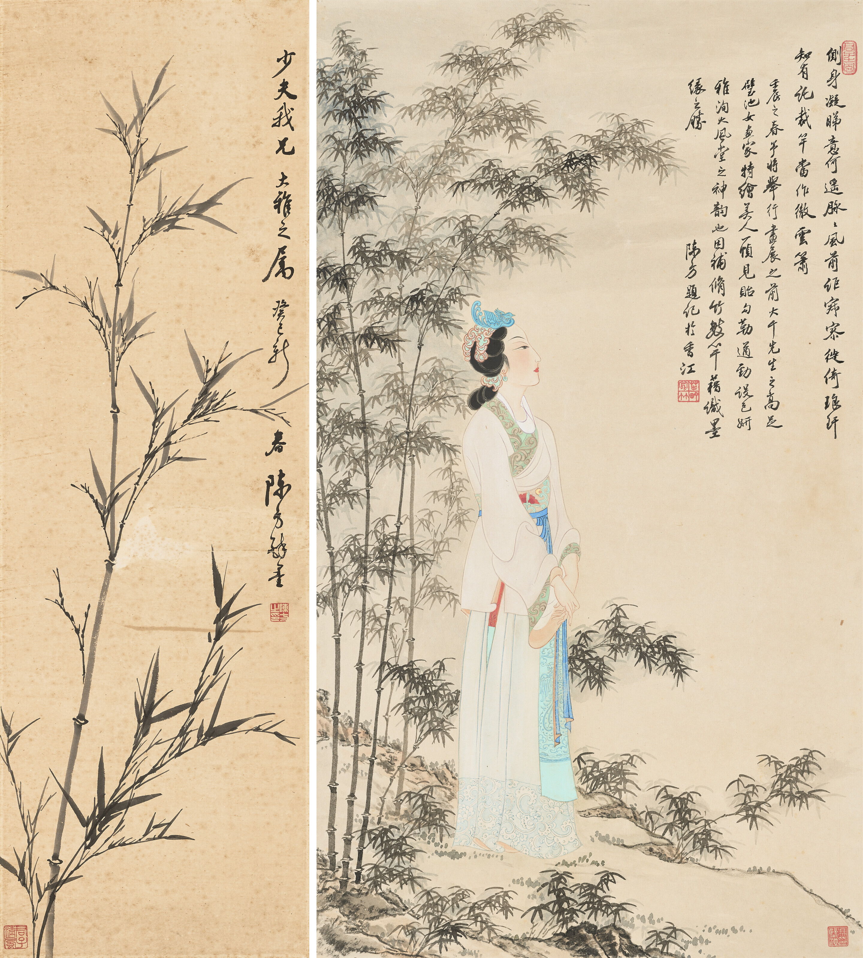 CHEN FANG (1897-1962) / FENG BICHI (1916-2009) AND CHEN FANG (1897-1962 ...