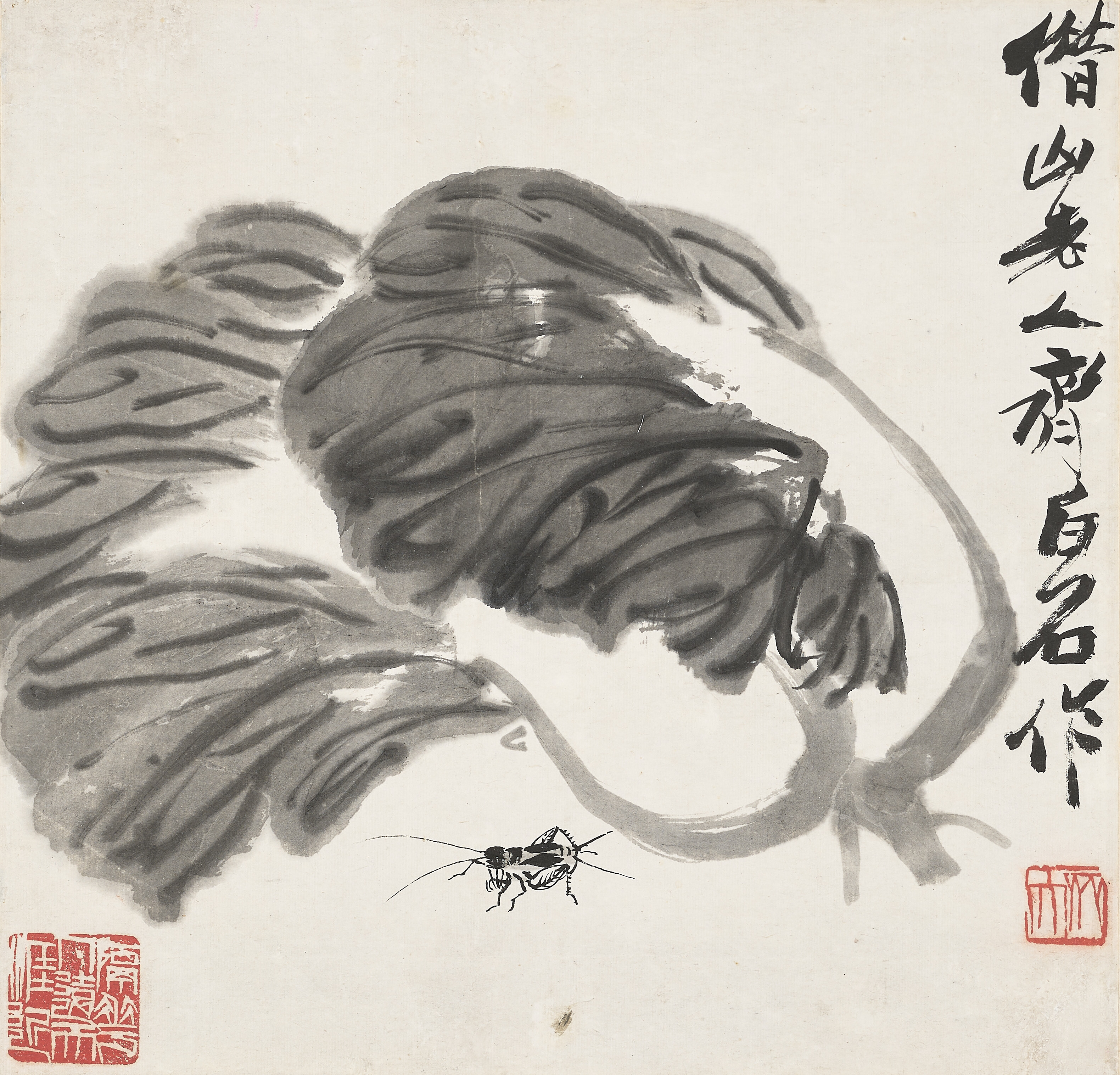 QI BAISHI (1863-1957), Cricket and Cabbage | Christie’s