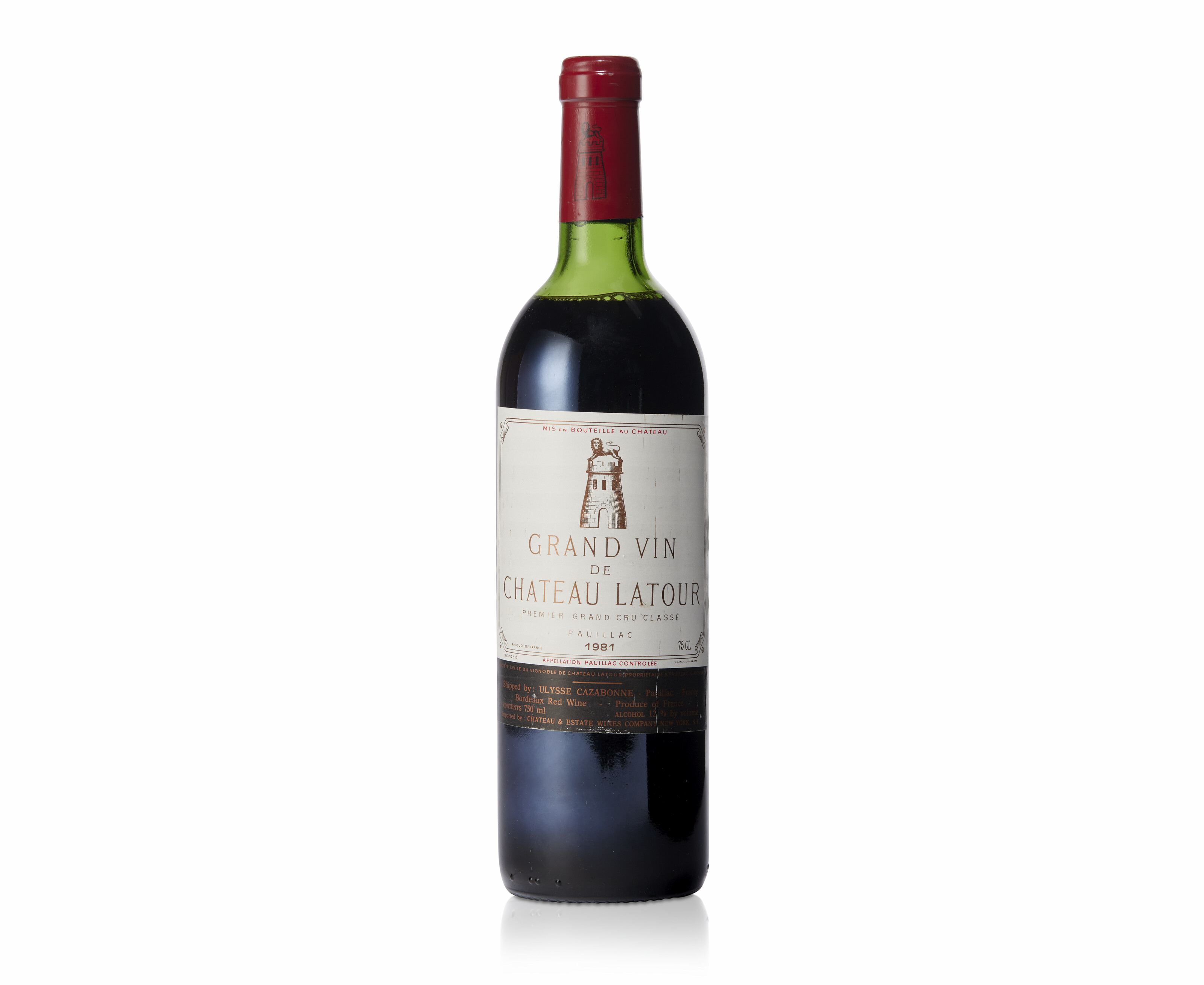 Château Latour 1981, Premier Cru Classé, Pauillac Slightly sunken ...