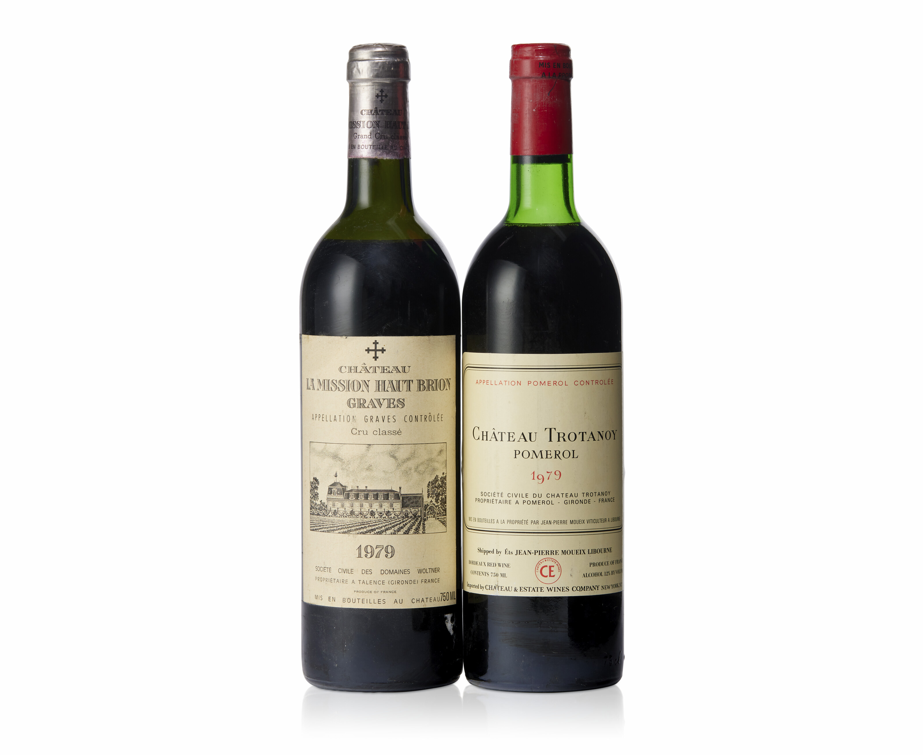 Mixed Red Bordeaux 1979, Château La Mission Haut-Brion 1979Slightly bin ...