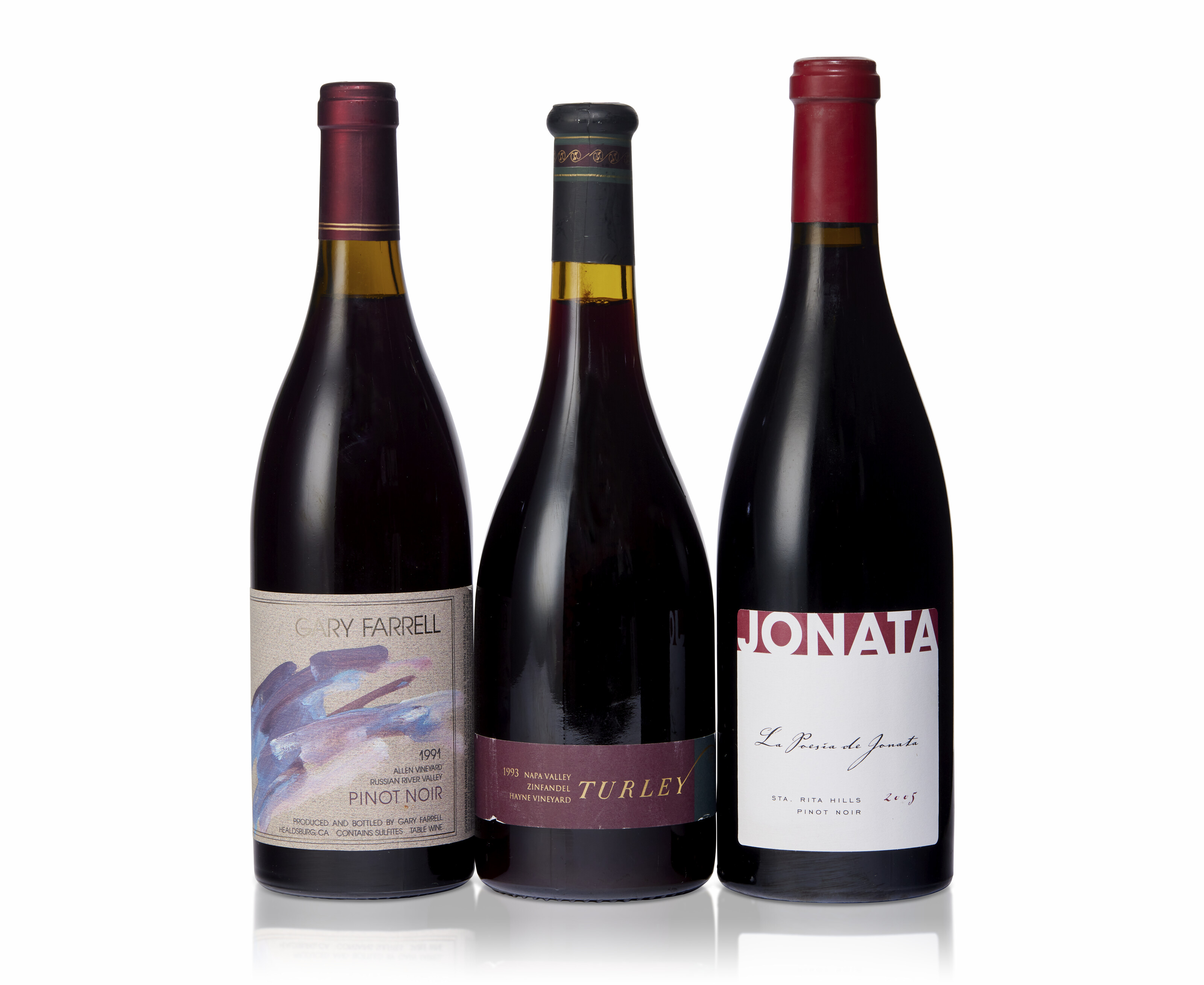 Mixed California Red, Gary Farrell Allen Vineyard Pinot Noir 1991Level ...