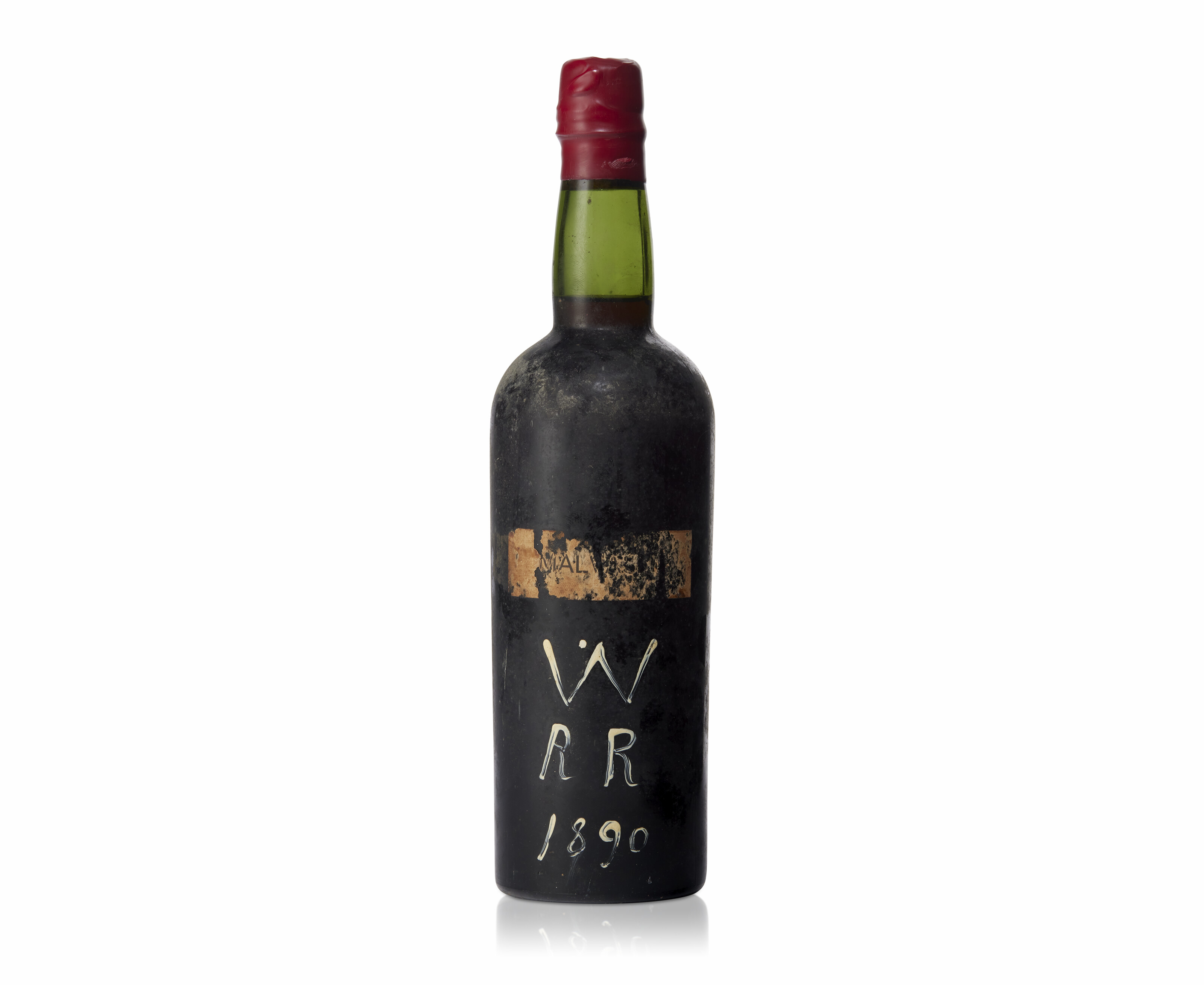 W RR, Malvasia 1890, MadeiraNew wax capsuleHandwritten stenciled ...
