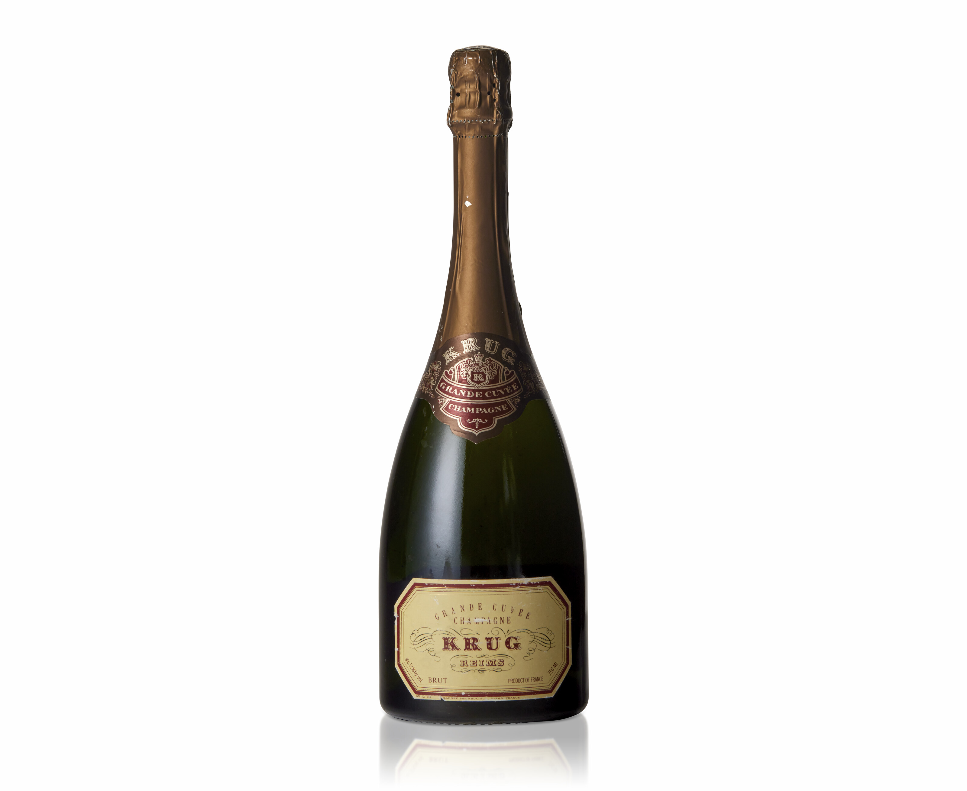 Krug, Grande Cuvée MV, ReimsGood appearanceLevel into foil Purchased ...