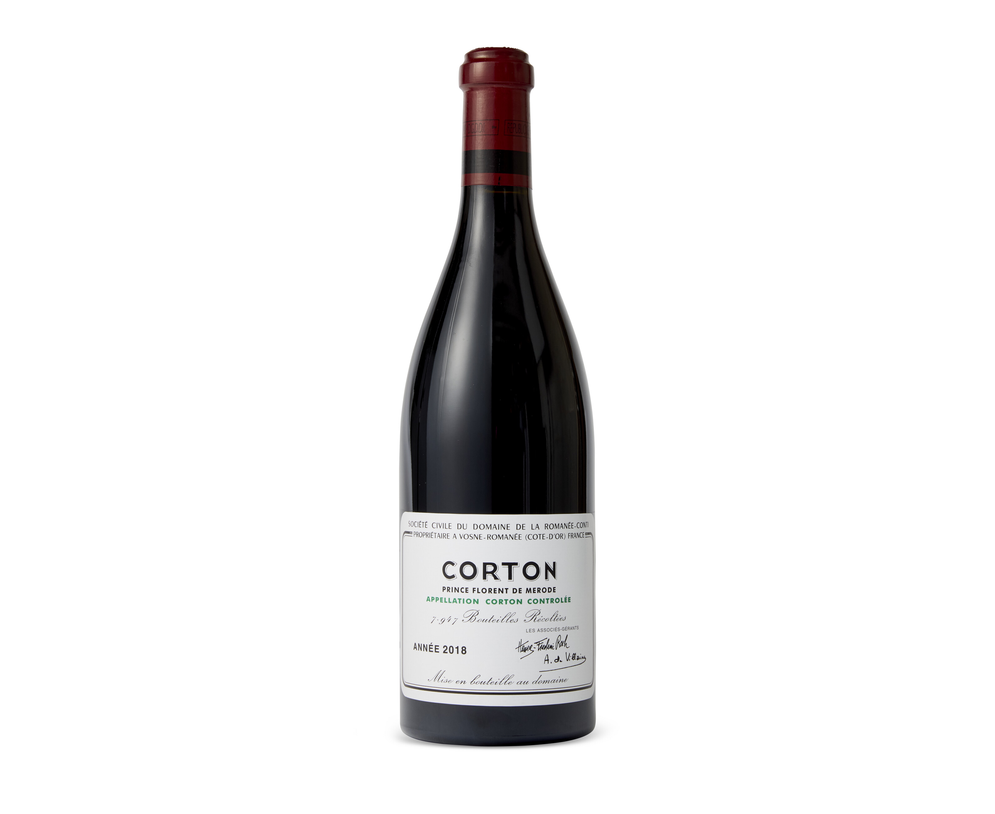 Domaine de la Romanée-Conti, Corton, Prince Florent de Merode 2018 ...
