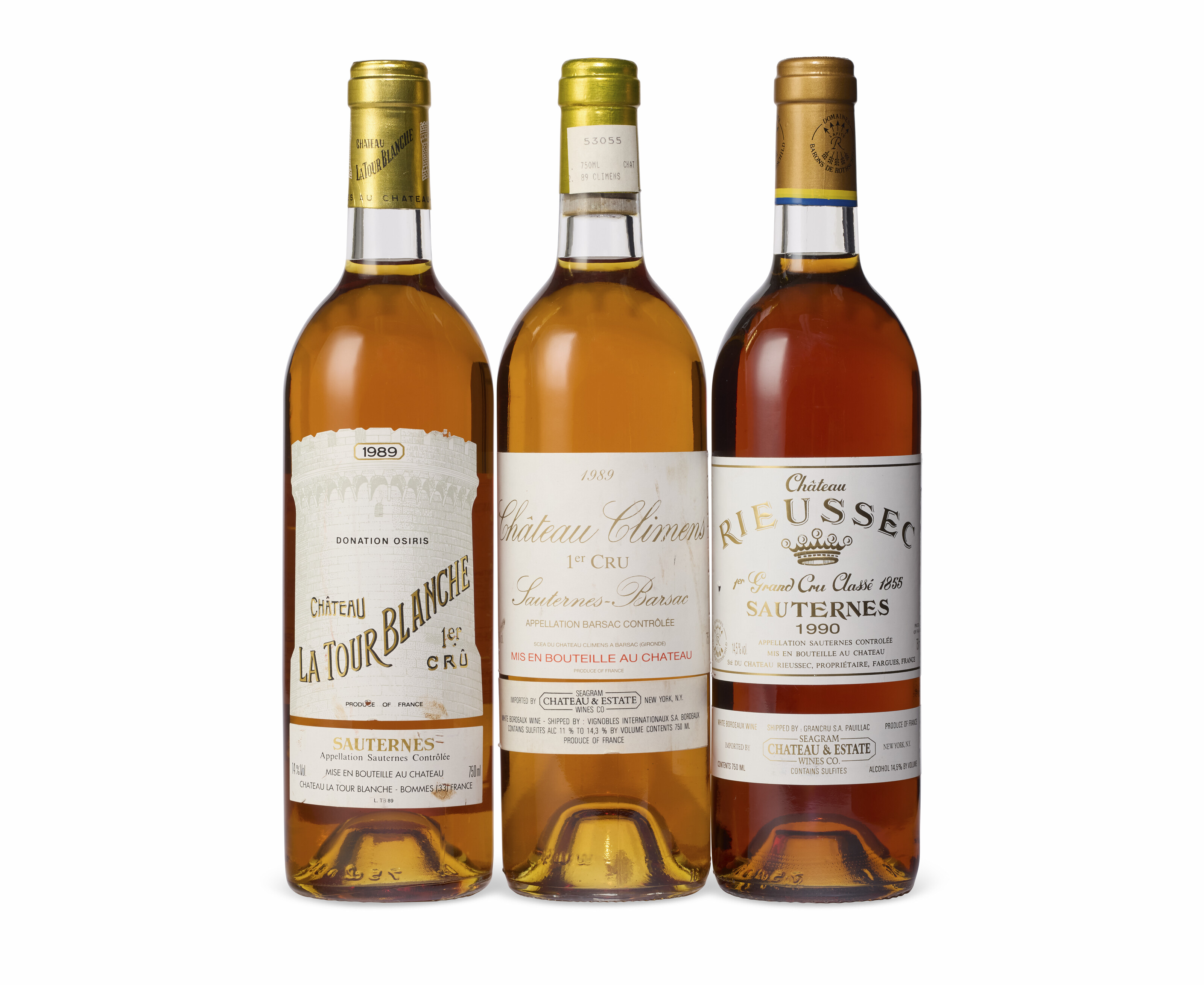 Mixed Sauternes, Château Climens 1986u.2bn, scuffed labels (2)1989u.1bn ...