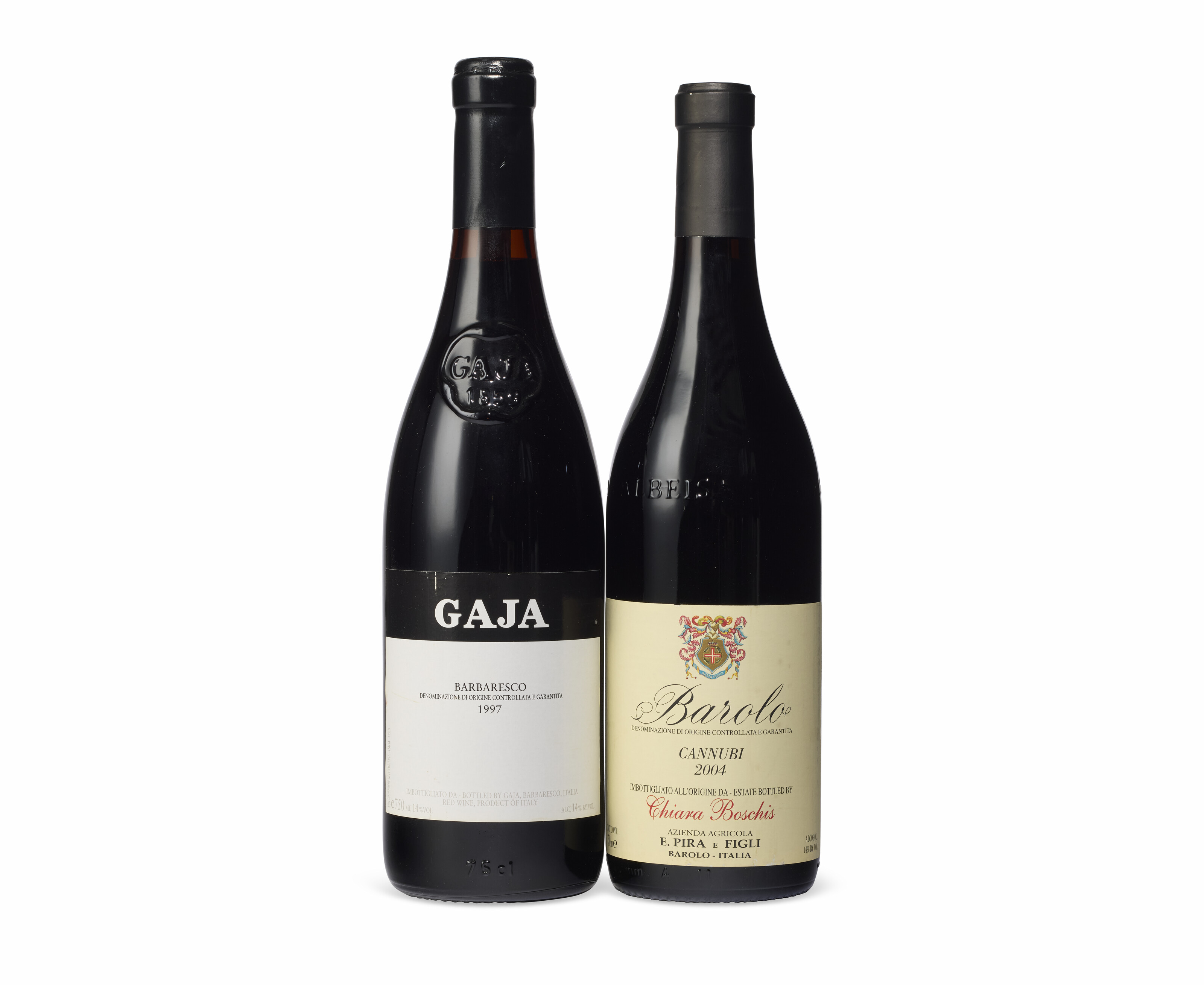 Mixed Italian, Gaja, Barbaresco 1997u.2x1.5cm, scuffed labels (2)E ...