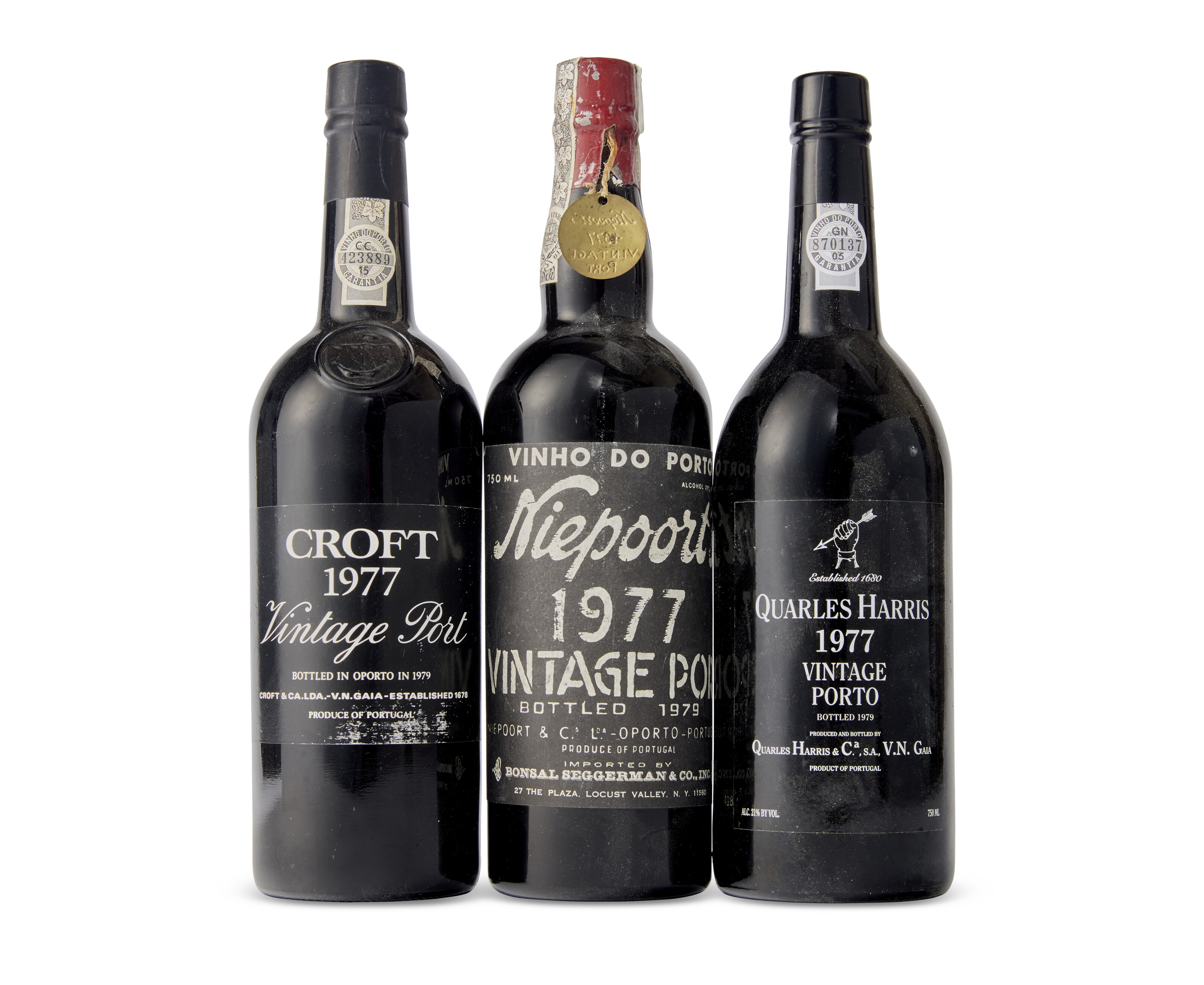 Mixed Port 1977, Croft 1977u.5bn, signs of seepage (5)Niepoort 1977u.bn ...