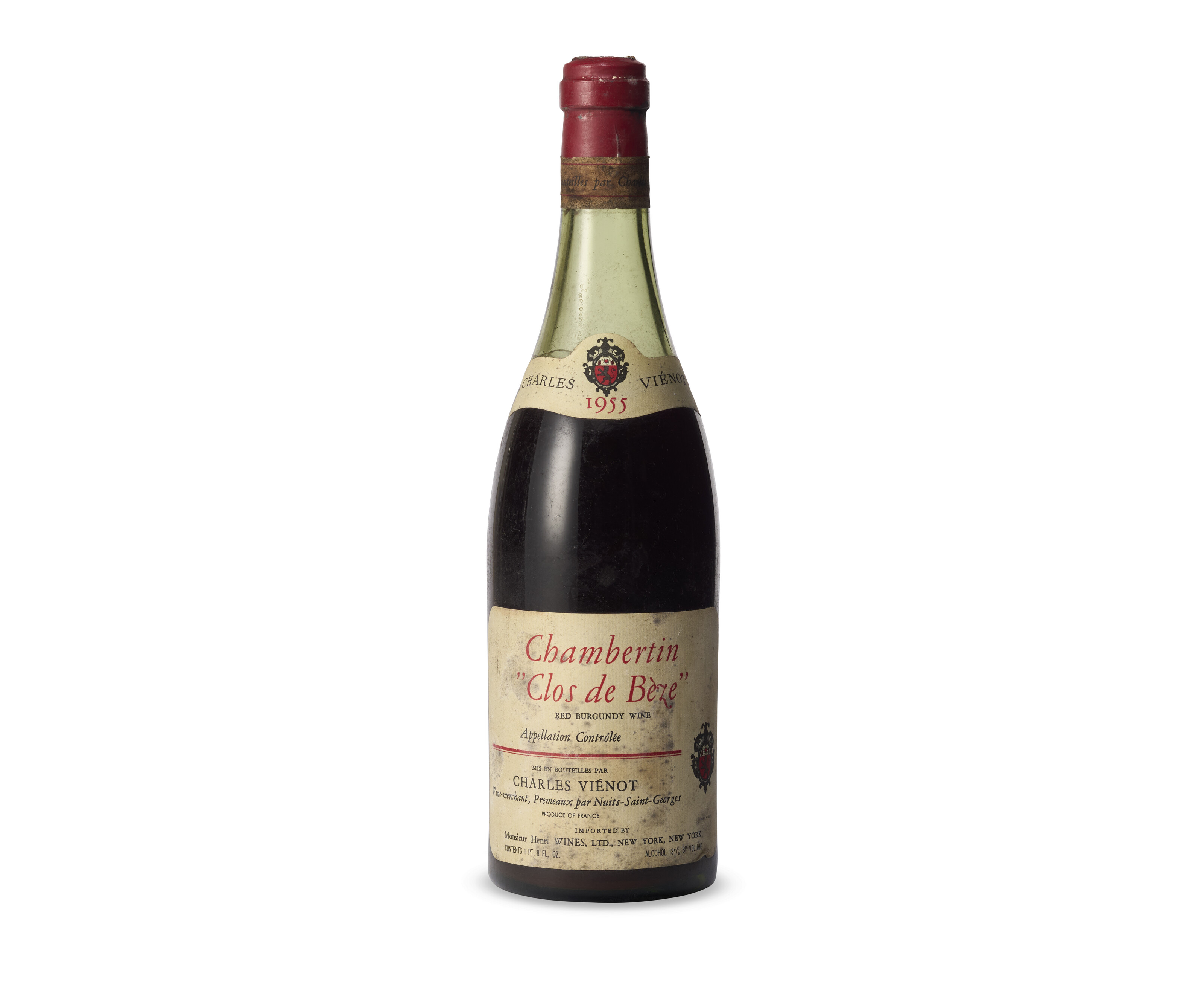 Charles Vienot, Chambertin-Clos de Bèze 1955, Côte de Nuits, Grand Cruu ...