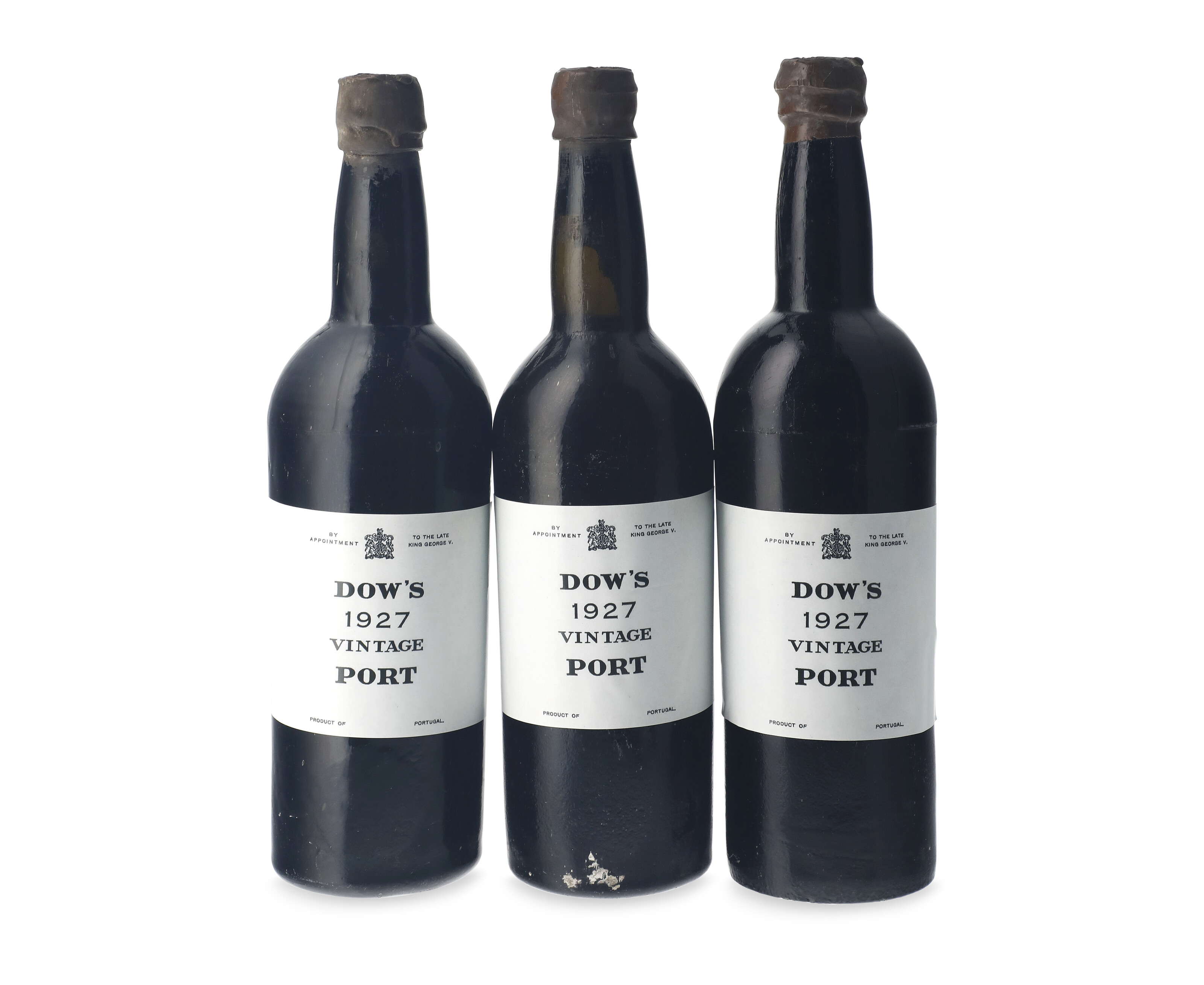 Dow 1927, OportoLevels bn, new label, embossed wax-slightly chipped ...