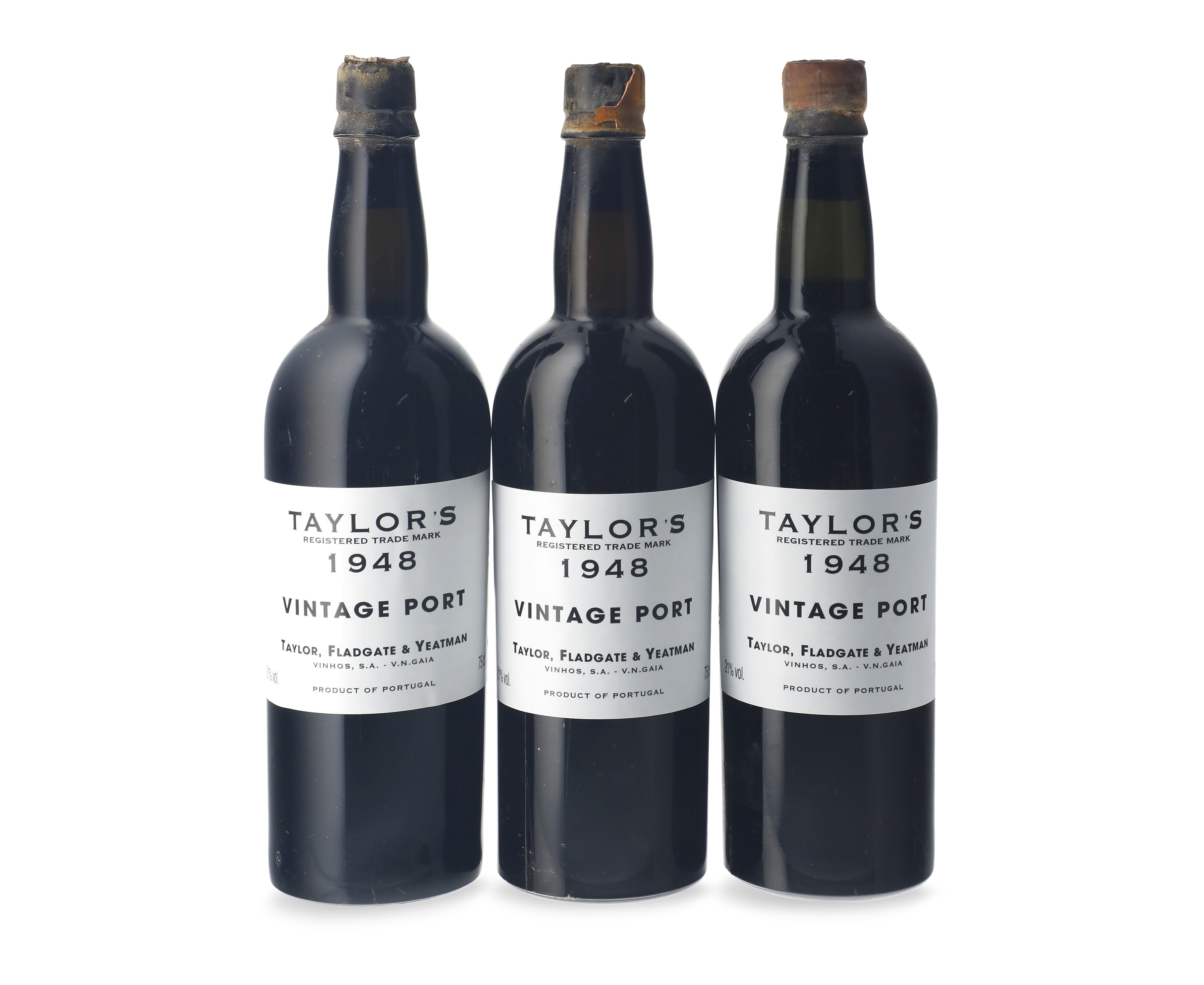 Taylor 1948, OportoLevels into neck, new labels, embossed wax capsules ...