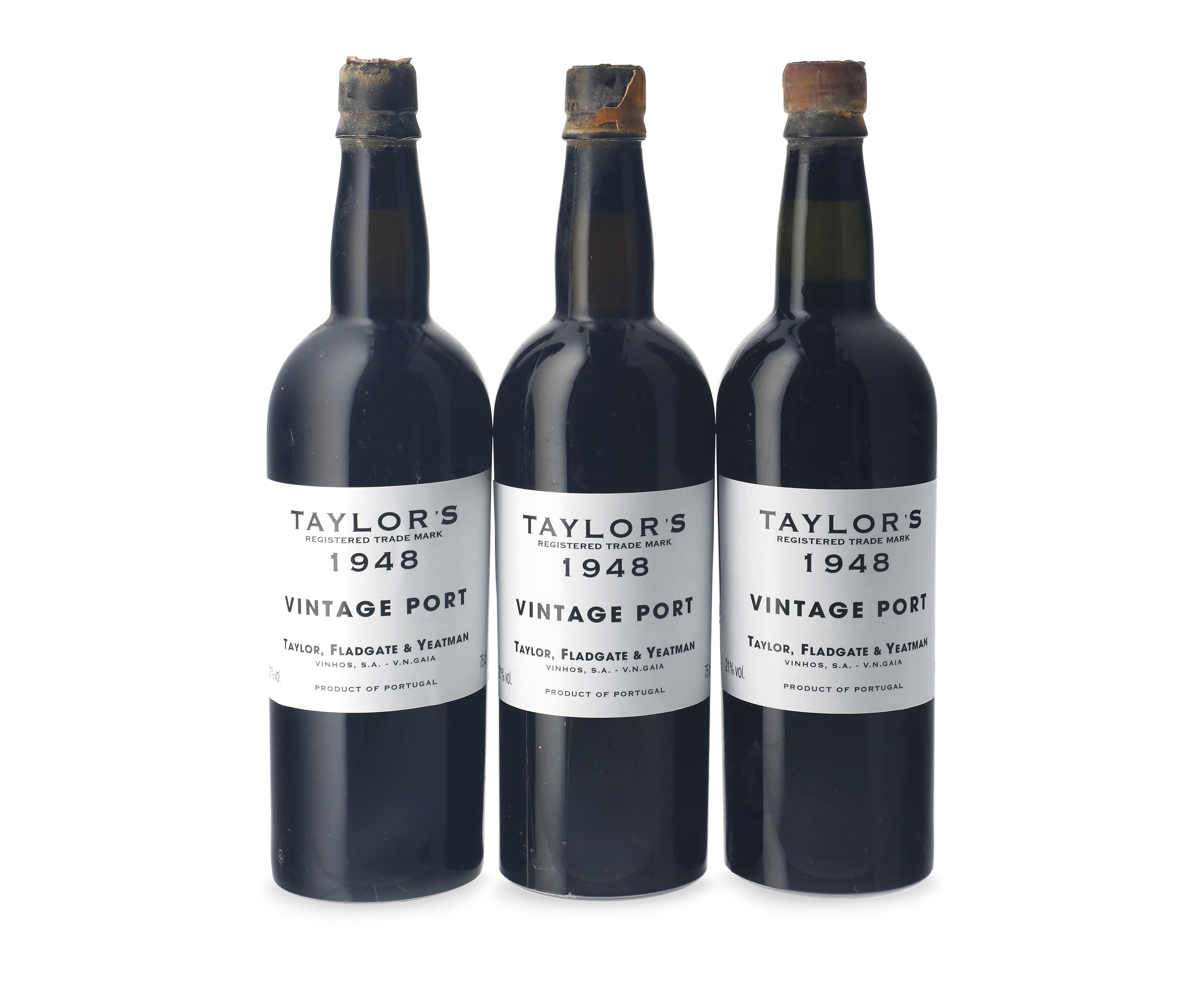 Taylor 1948, OportoLevels into neck, new labels, embossed wax capsules ...