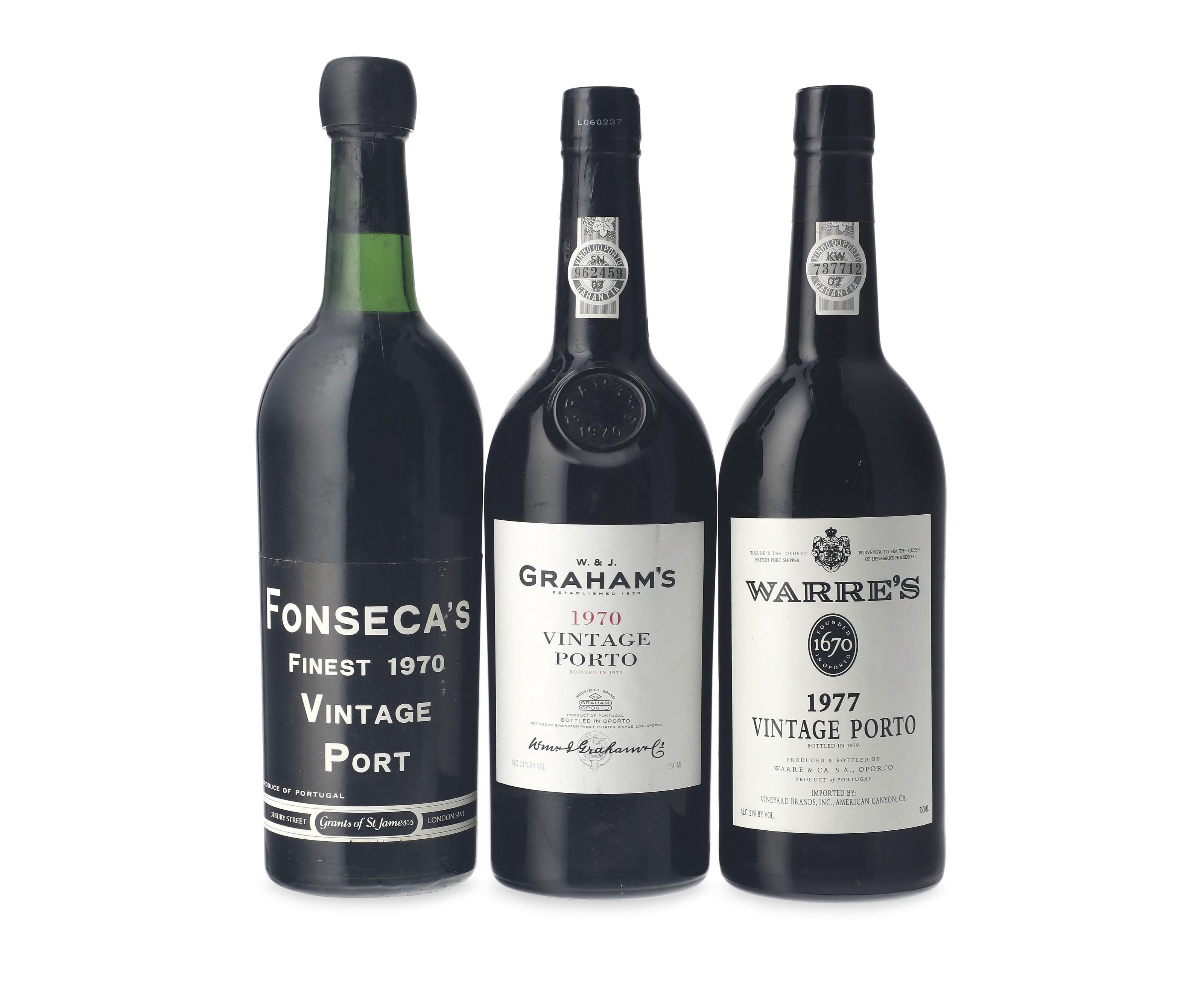 Mixed Port, Croft 1966u.2ts, 1us, bin-soiled labels, 1 of which damaged ...