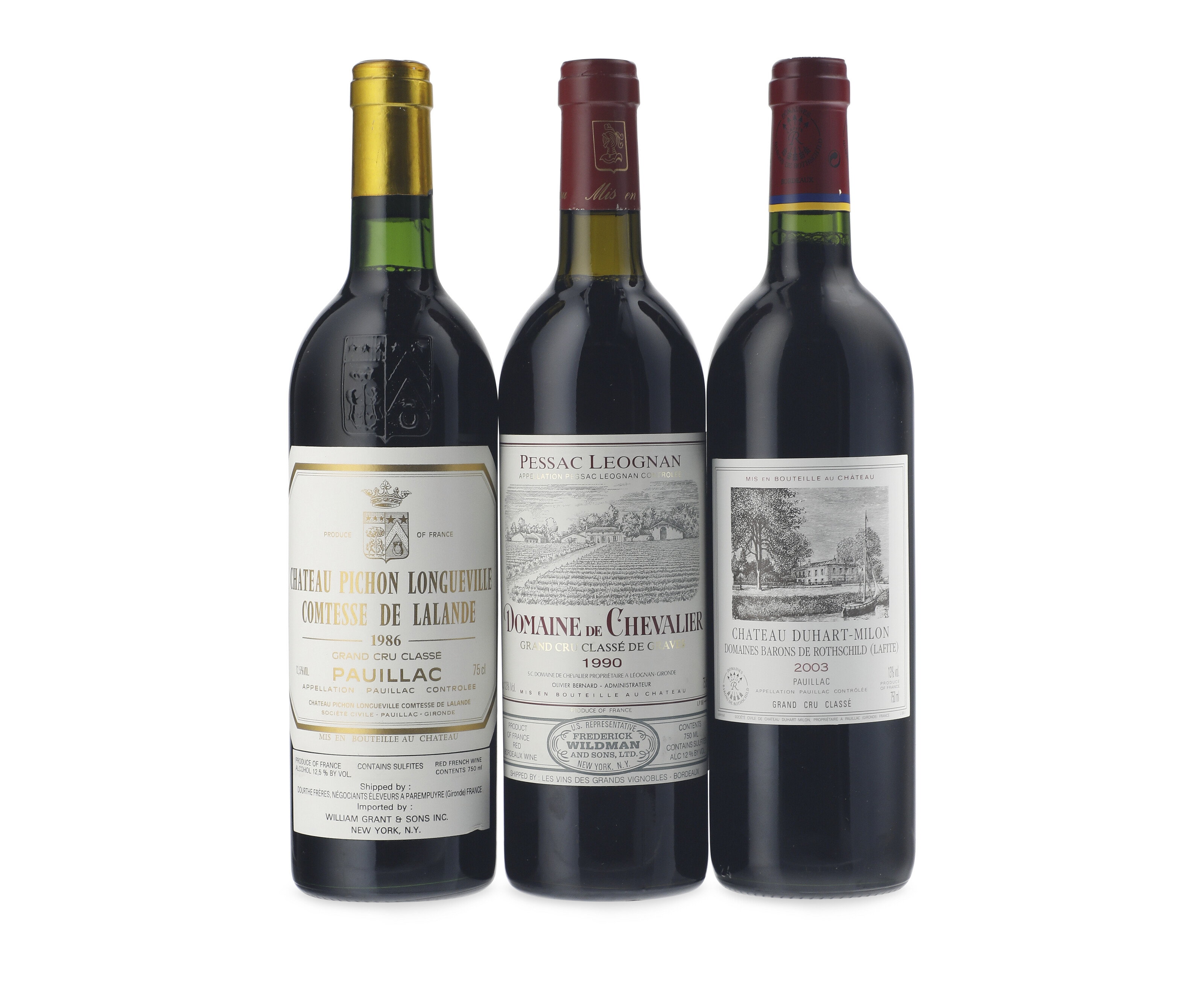 Mixed Red Bordeaux, Château Pichon Lalande 1986u.bn (1)Domaine de ...