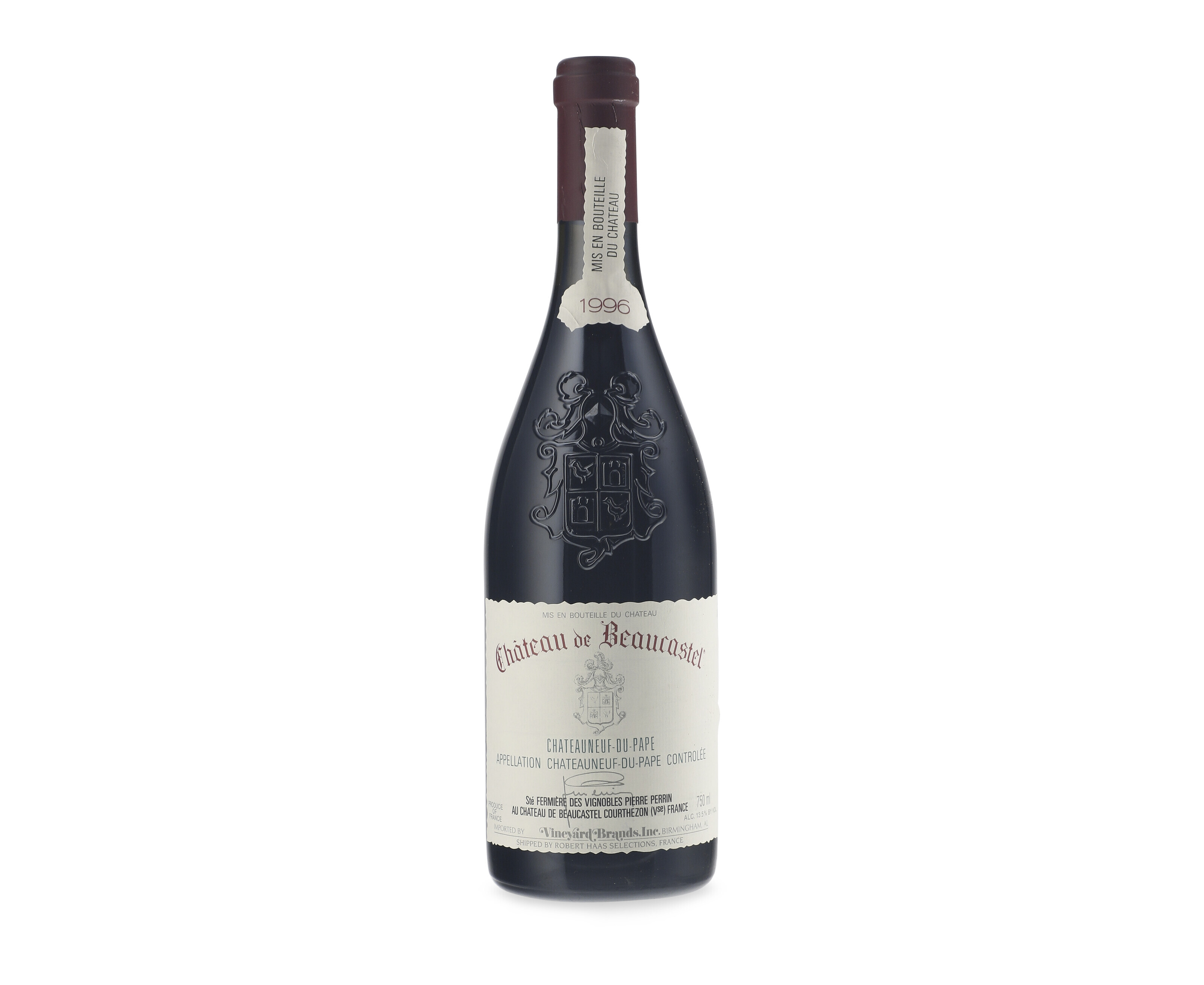 Château de Beaucastel, Châteauneuf-du-Pape, Rouge 1996, Rhôneu.2cm or ...
