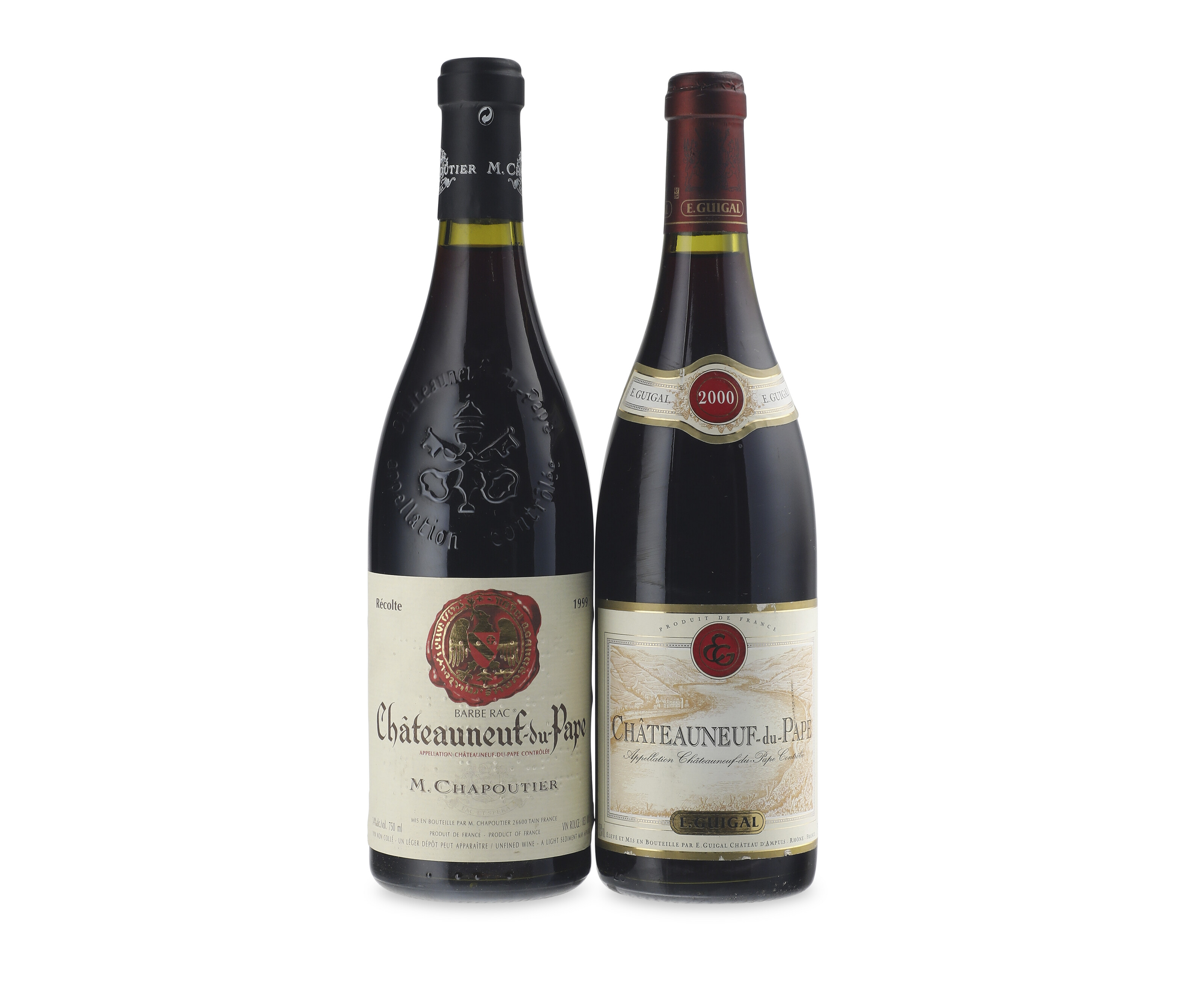 Mixed Châteauneuf-du-Pape, M. Chapoutier Châteauneuf-du-Pape, Barbe Rac ...