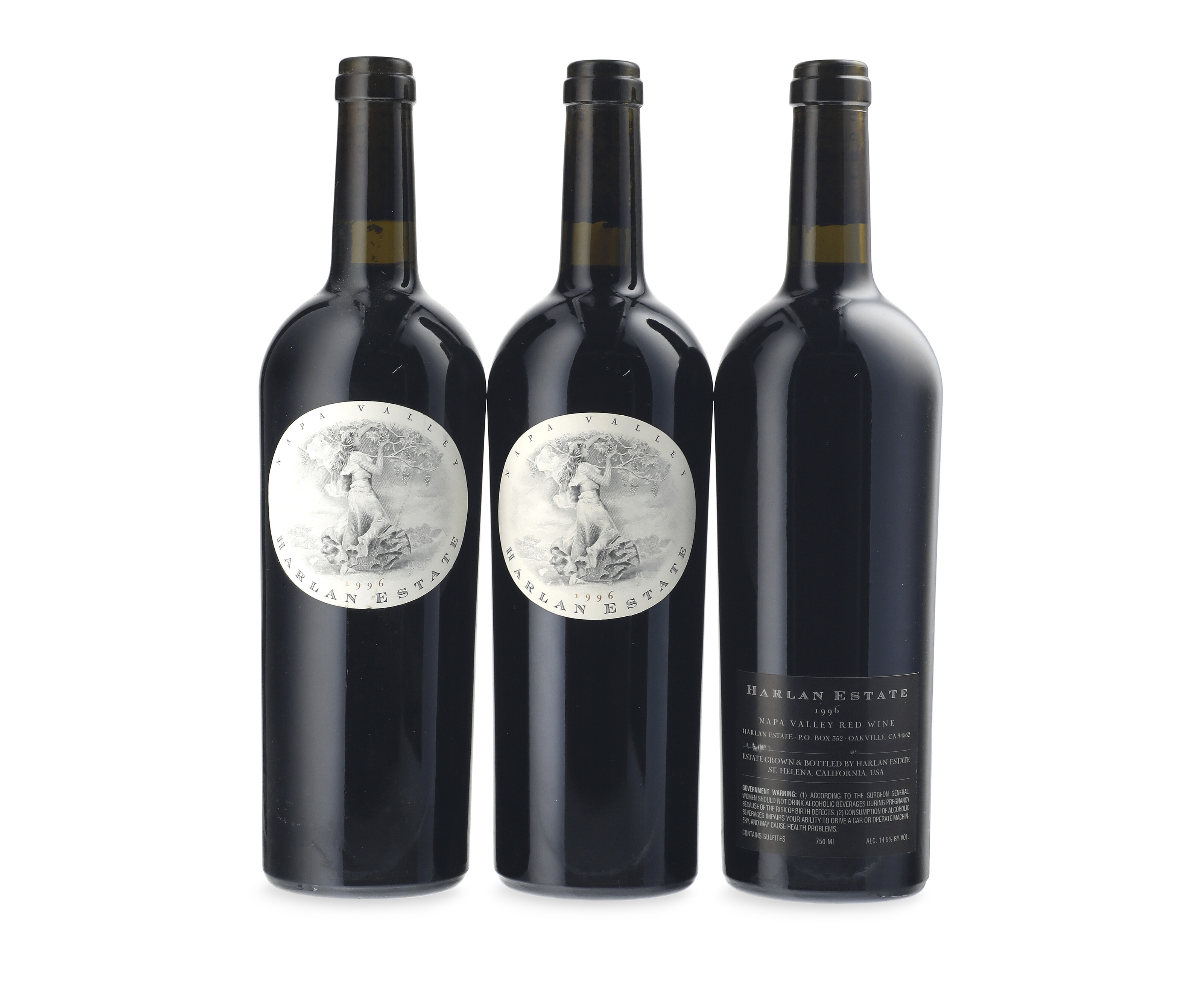 Harlan Estate 1996, Napa Valleyu.bn, 1 missing front label | Christie’s