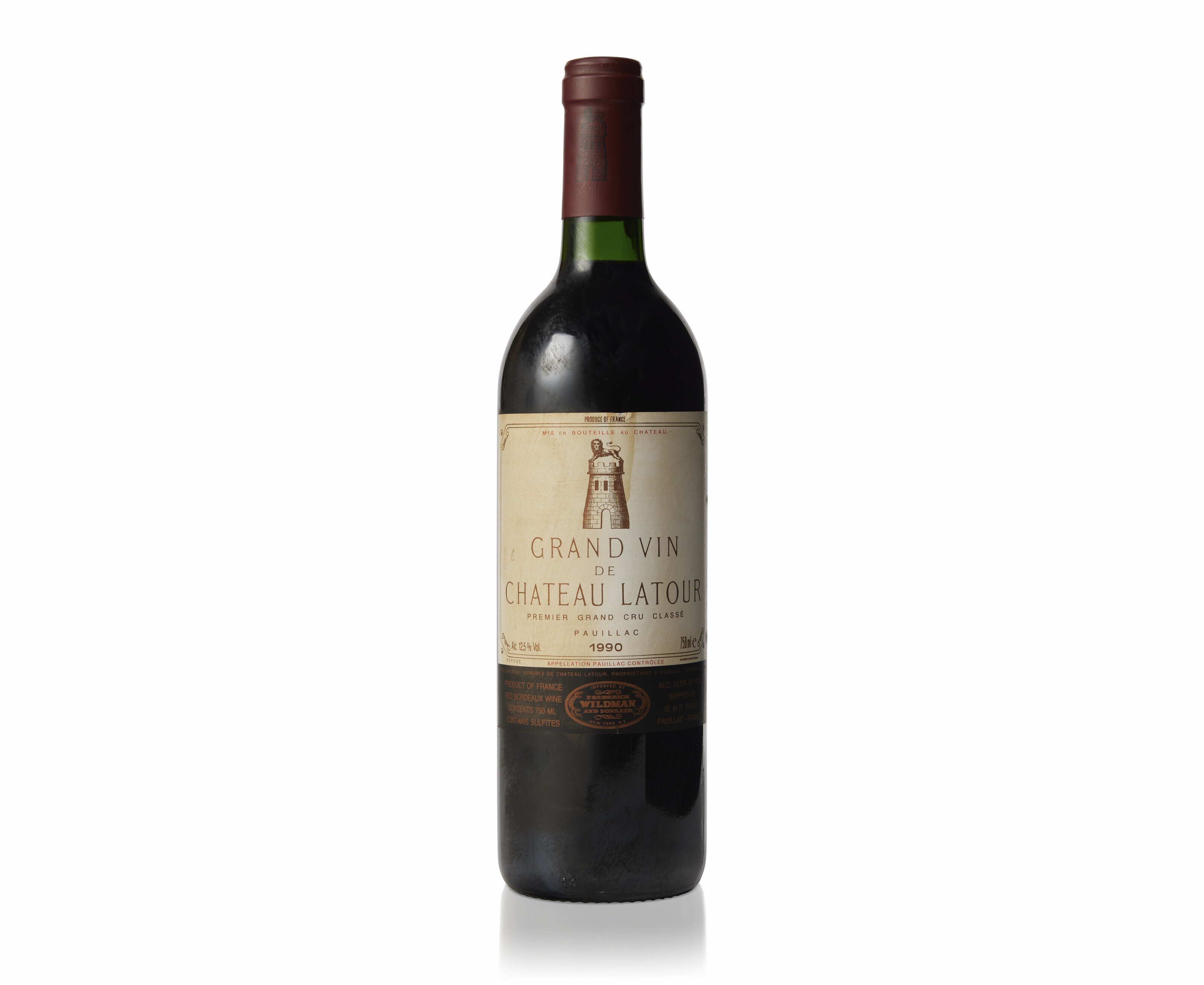 Château Latour 1990, Premier Cru Classé, PauillacBadly bin-soiled and ...