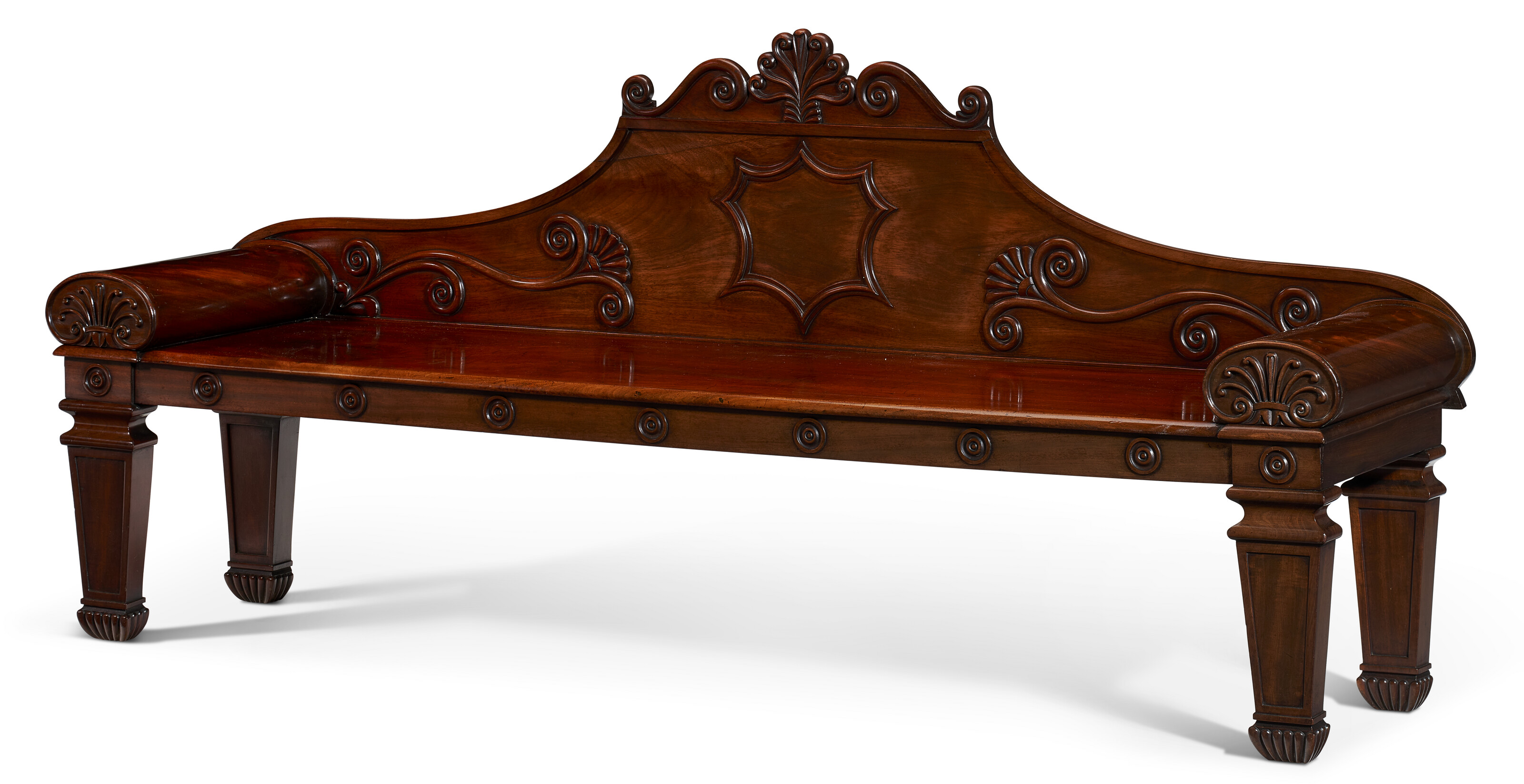 A GEORGE IV MAHOGANY HALL BENCH, CIRCA 1825 | Christie’s