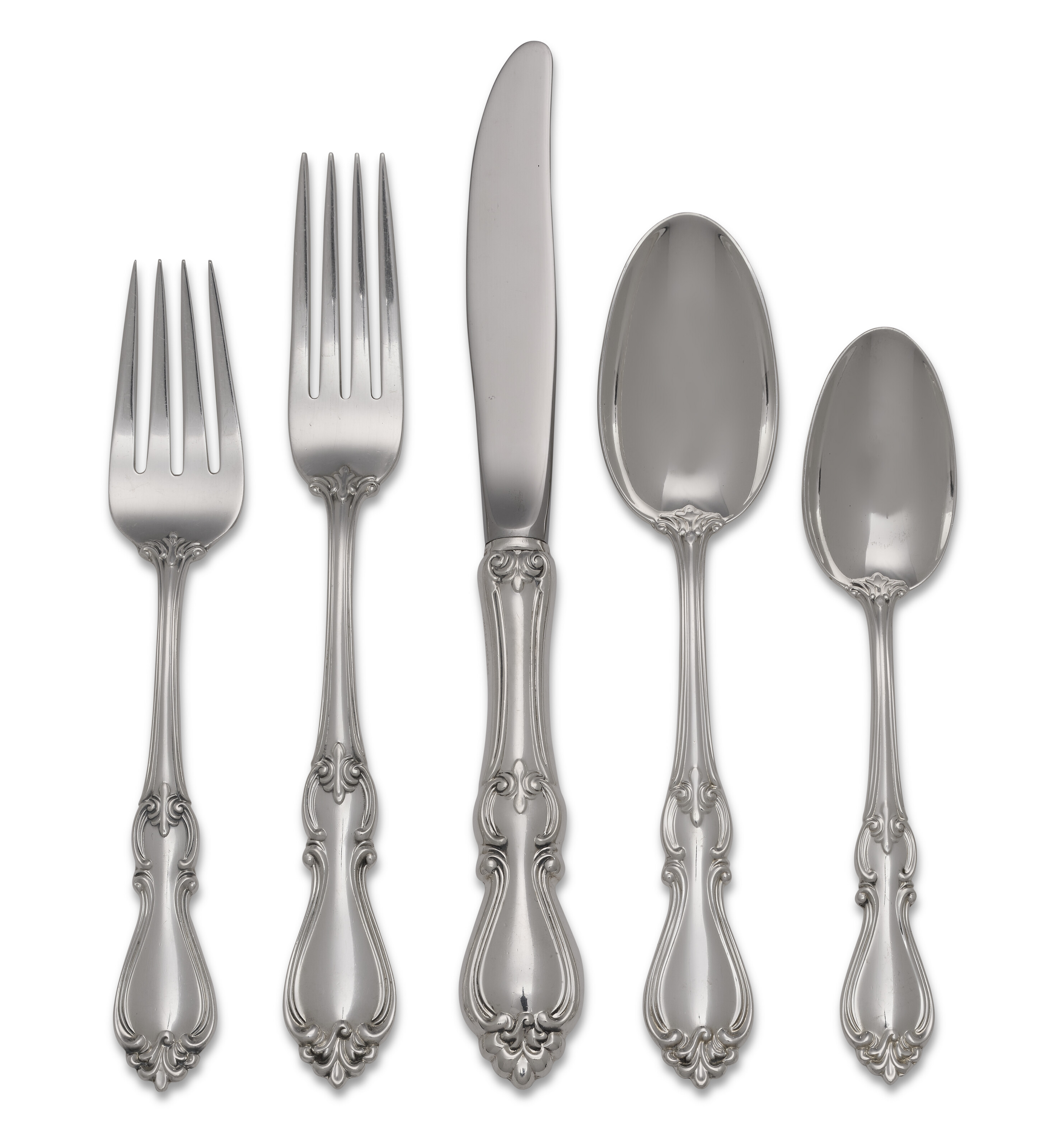 AN AMERICAN SILVER PART FLATWARE SERVICE, MARK OF TOWLE SILVERSMITHS ...