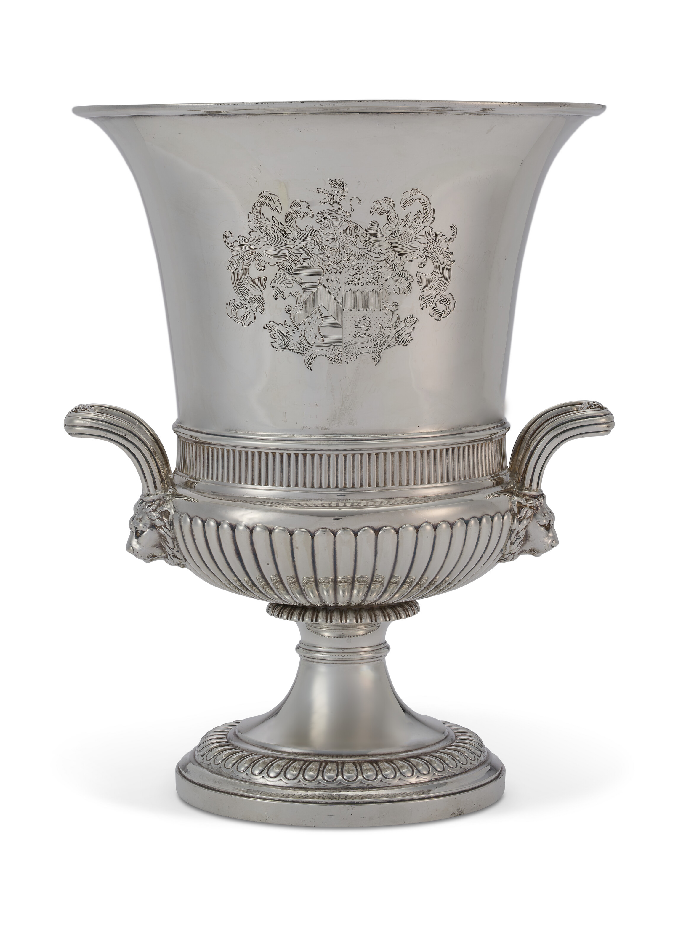 A SILVER TWO-HANDLED SMALL WINE COOLER, 20TH CENTURY | Christie’s