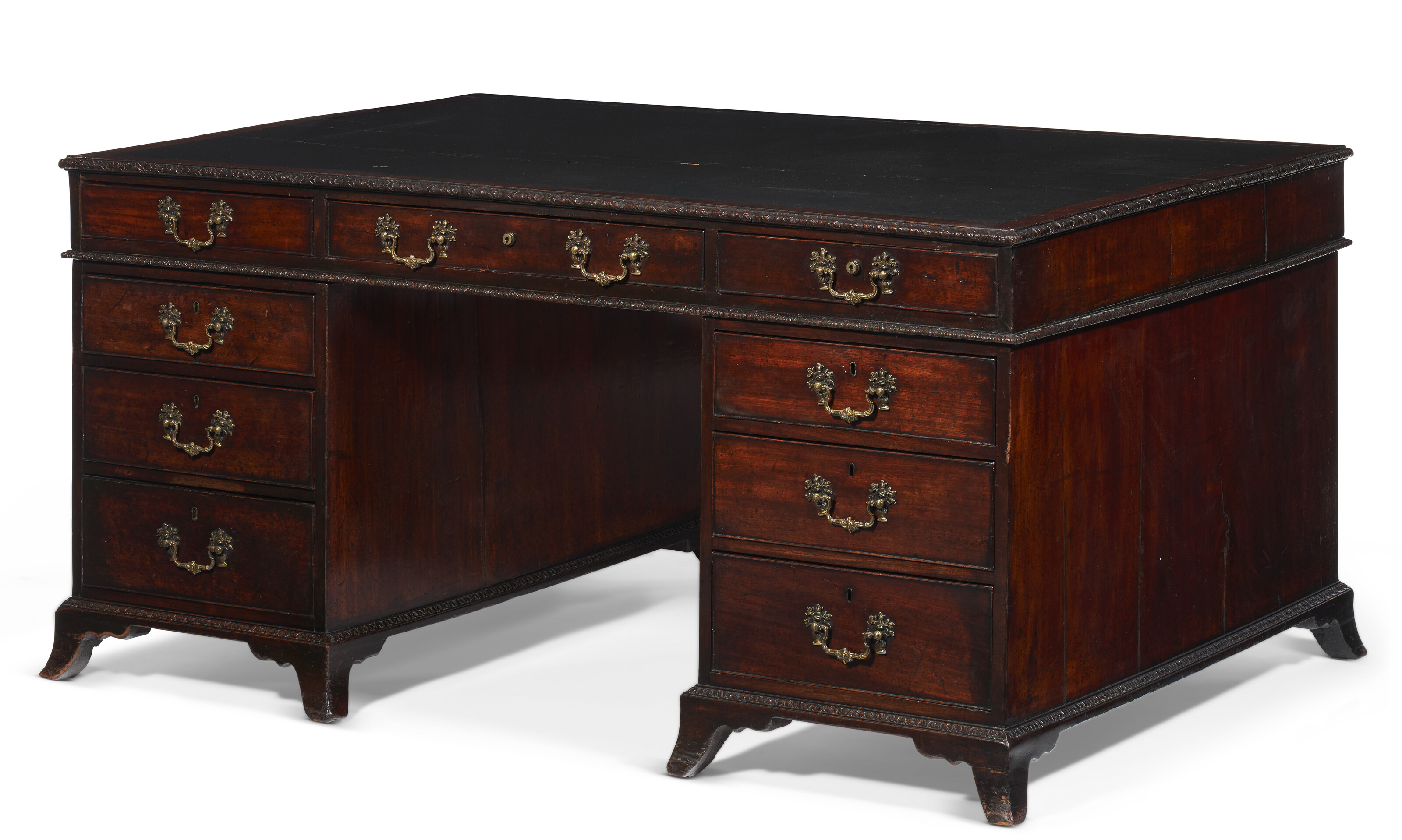 AN EARLY GEORGE III MAHOGANY PARTNER'S DESK, CIRCA 1765 | Christie’s