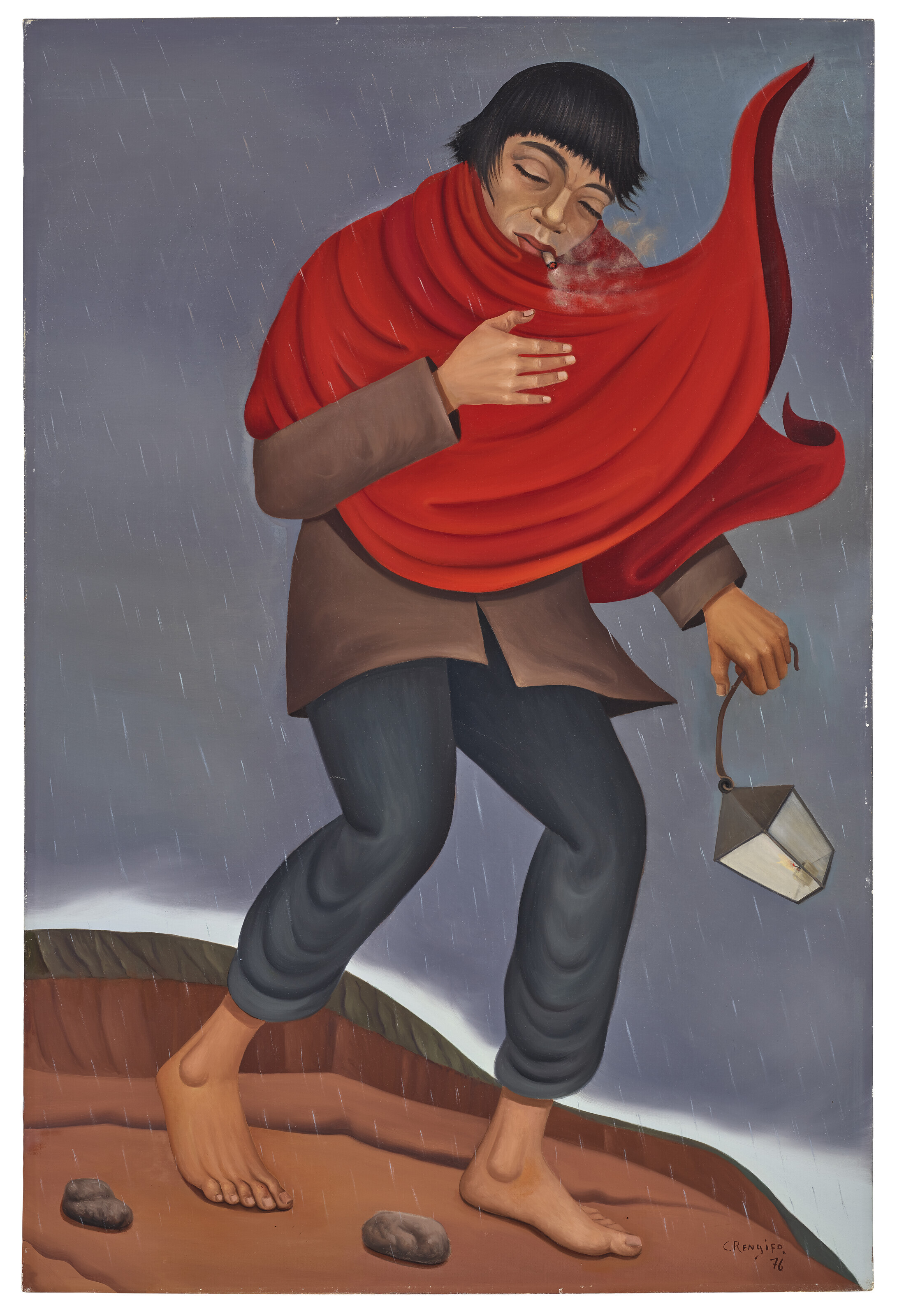 CÉSAR RENGIFO (1915-1980), El fuma bajo la lluvia | Christie’s