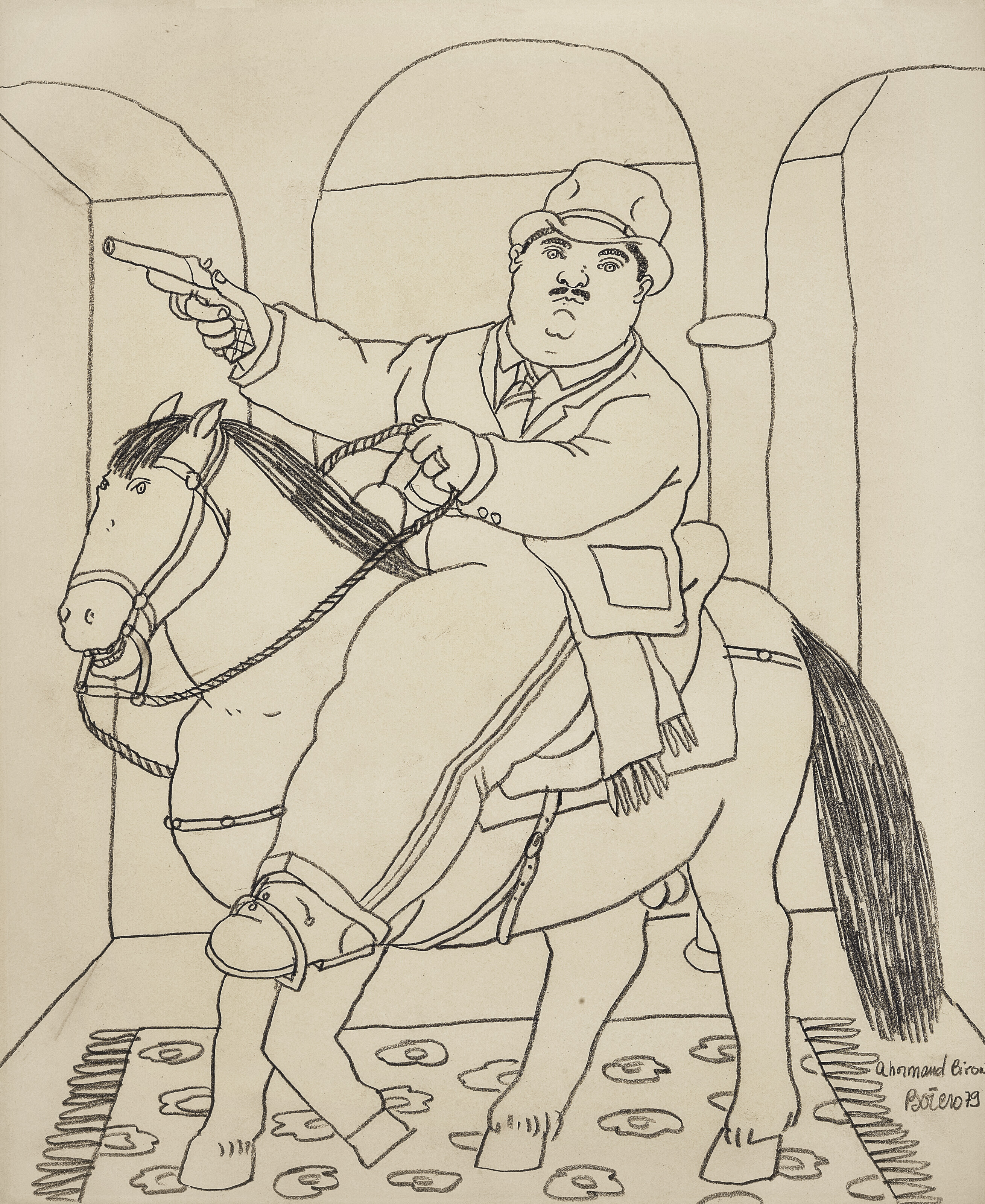 fernando botero coloring pages
