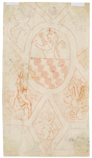 BERNARDINO INDIA (VERONA 1528-1590), A Sibyl holding tablets (recto ...