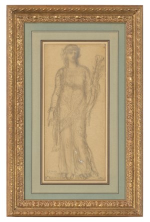 GUSTAVE MOREAU (PARIS 1826-1898), Costume design for Sapho in Charles ...