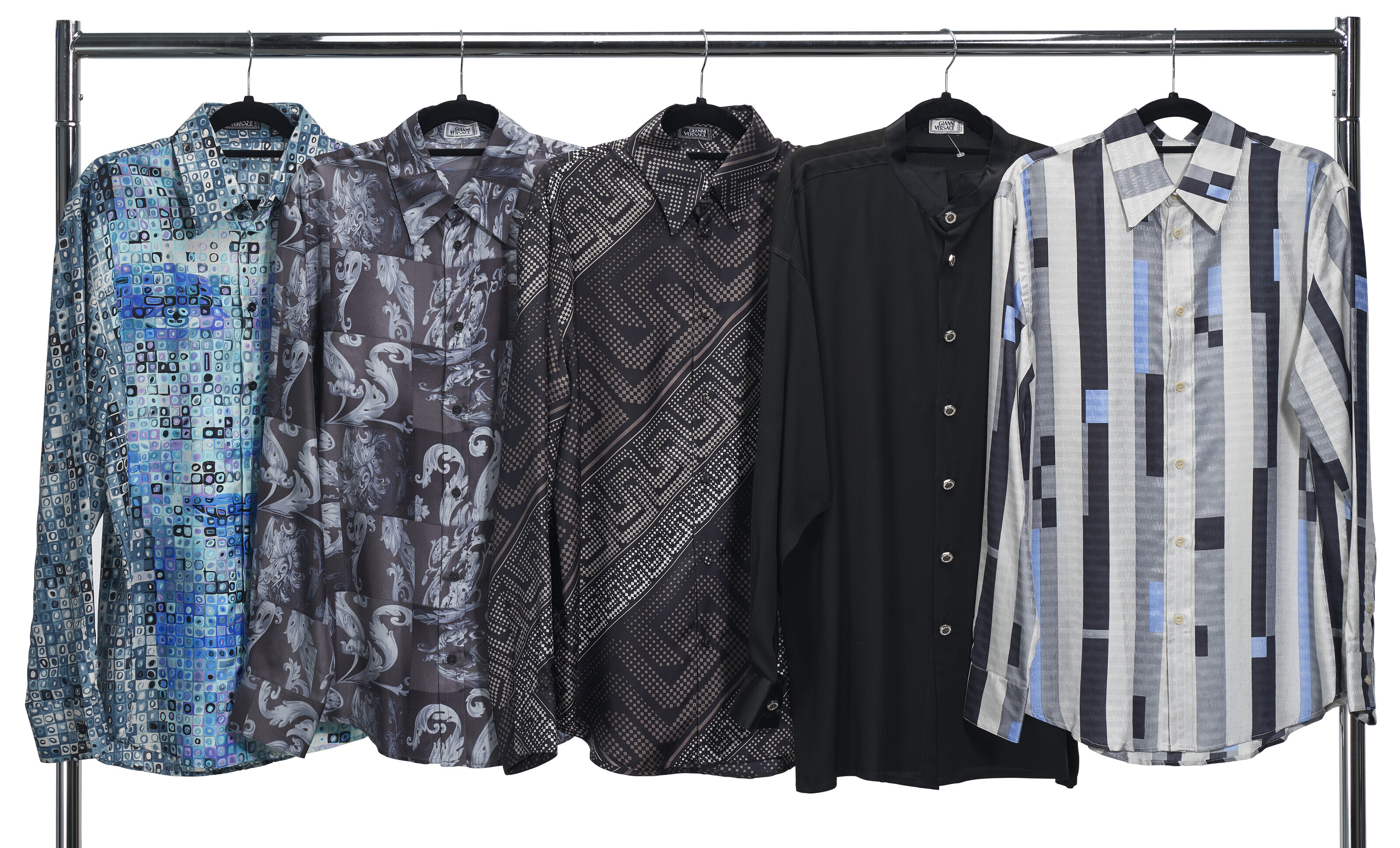 A GROUP OF FIVE SILK SHIRTS, GIANNI VERSACE, CIRCA 2000 | Christie’s