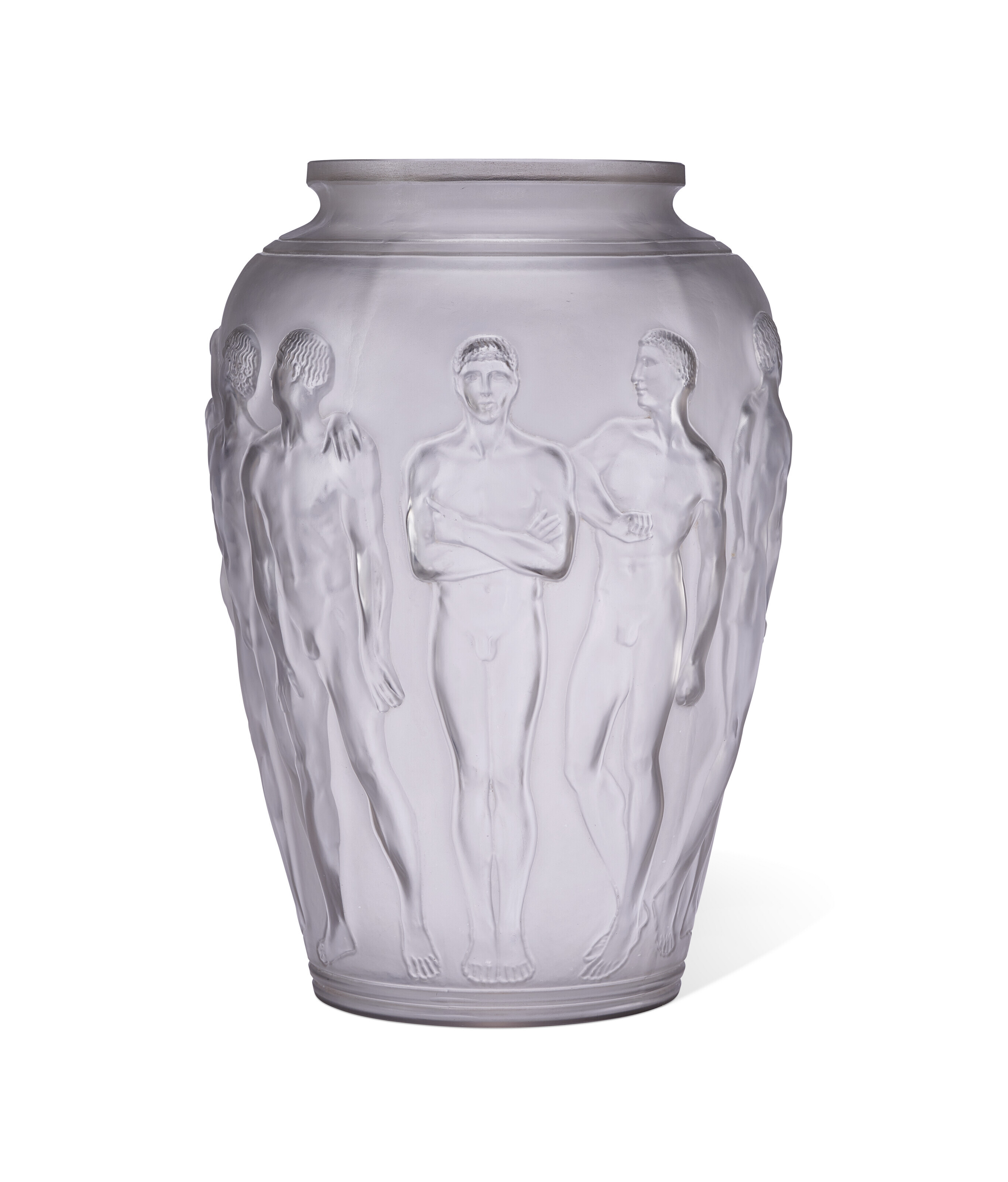 RENE LALIQUE (1860-1945), A 'Palestre' Vase, model introduced 1928 ...