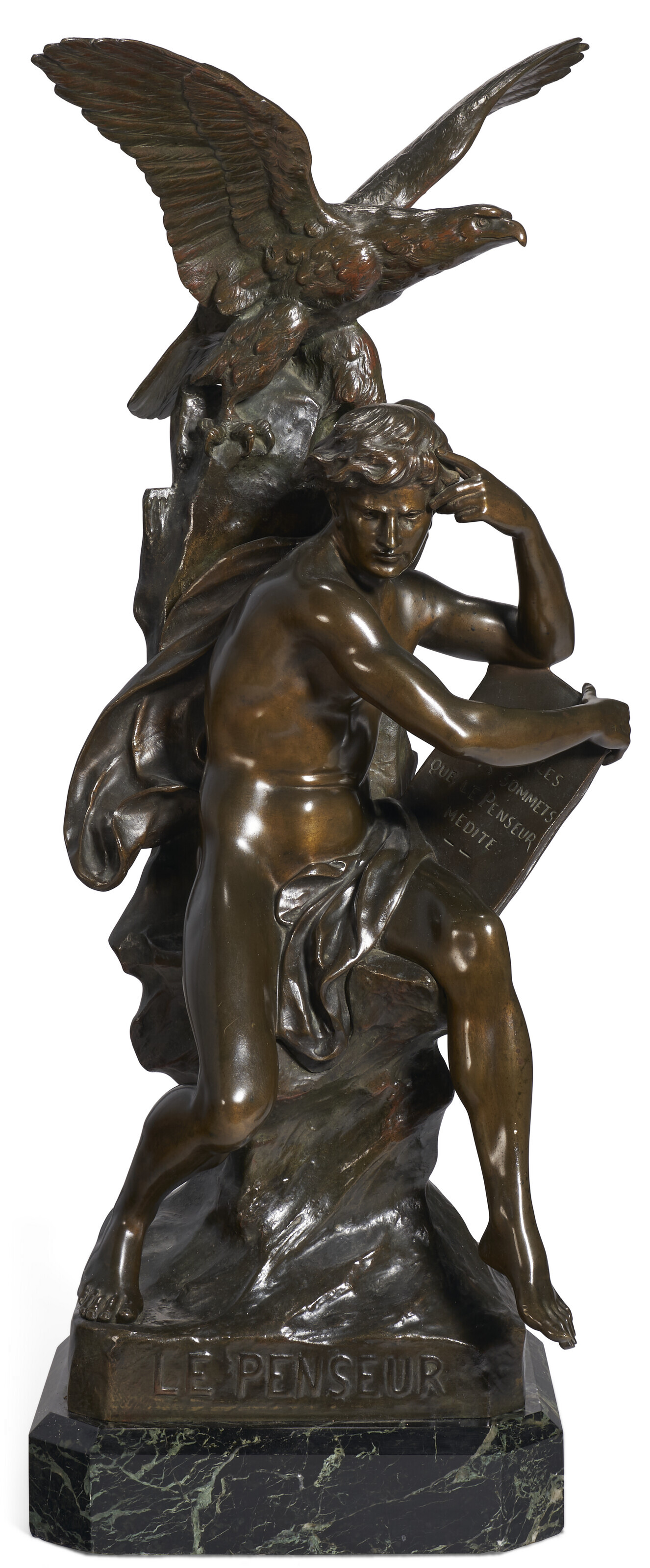 EMILE-LOUIS PICAULT (FRENCH, 1833-1915), Le Penseur (The Thinker ...