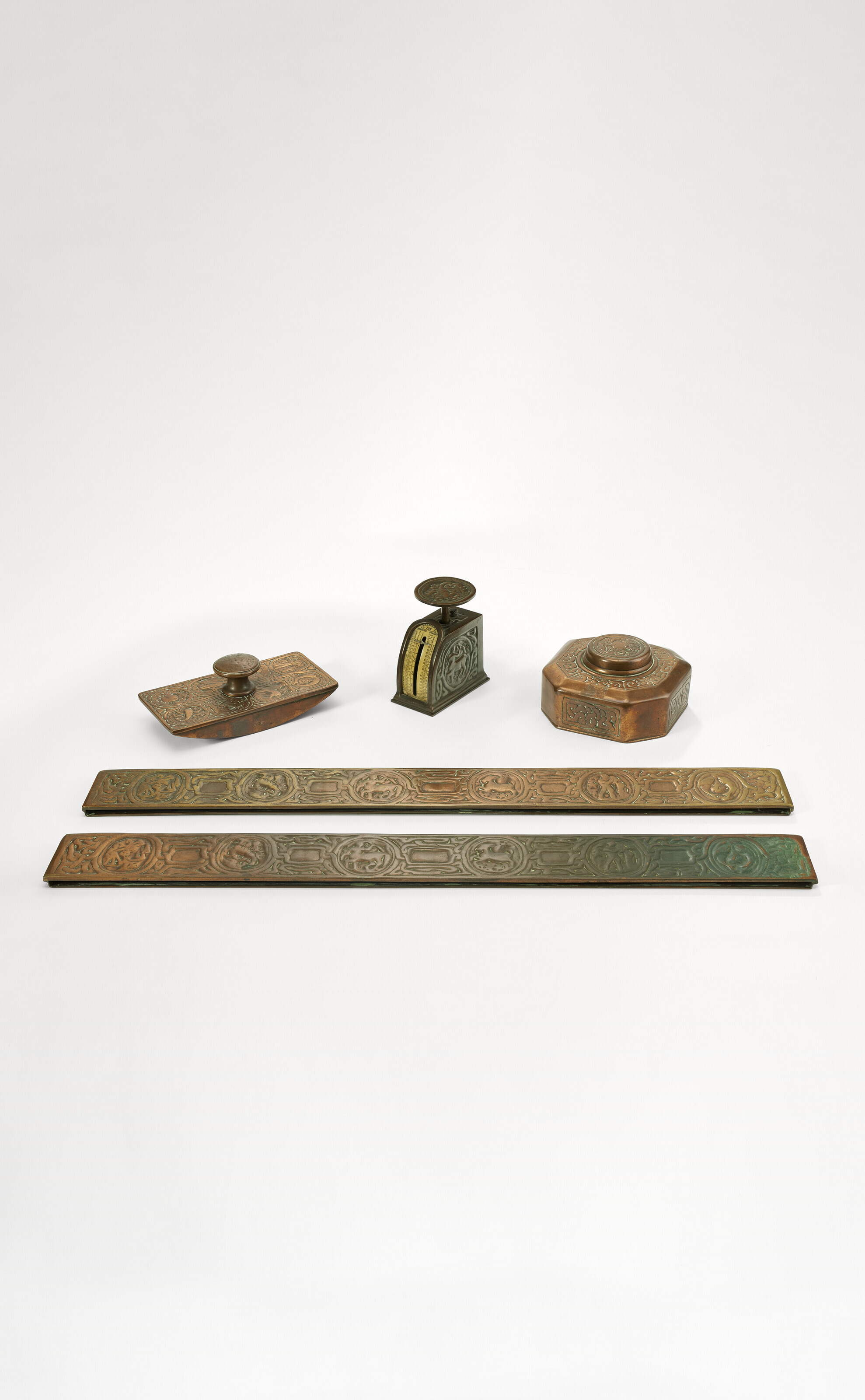 TIFFANY STUDIOS, 'Zodiac' Desk Set, circa 1910 | Christie’s