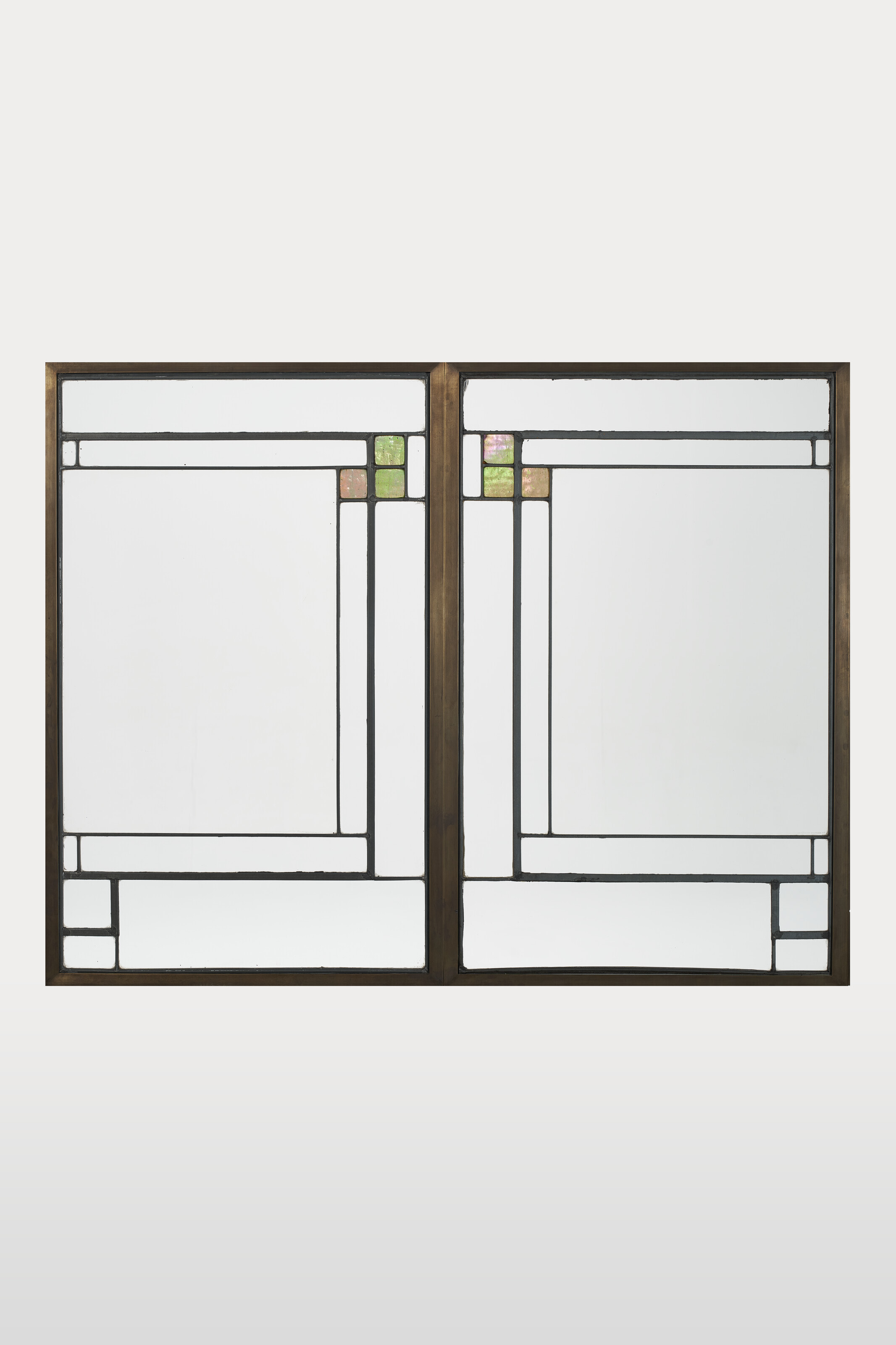 FRANK LLOYD WRIGHT (1867-1959), Pair of Windows from The Avery Coonley ...