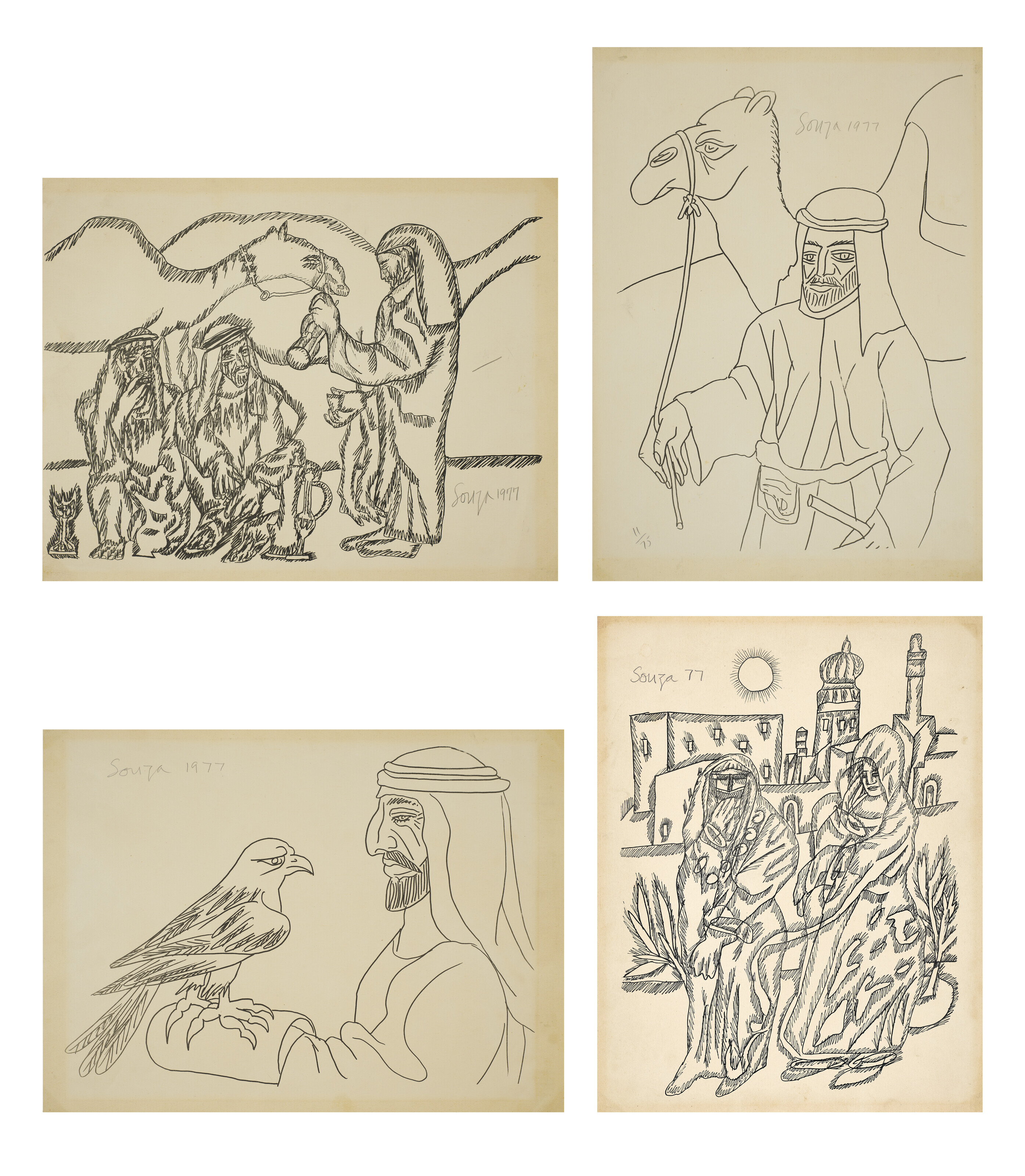 FRANCIS NEWTON SOUZA (1924-2002), Untitled (Middle East Series ...