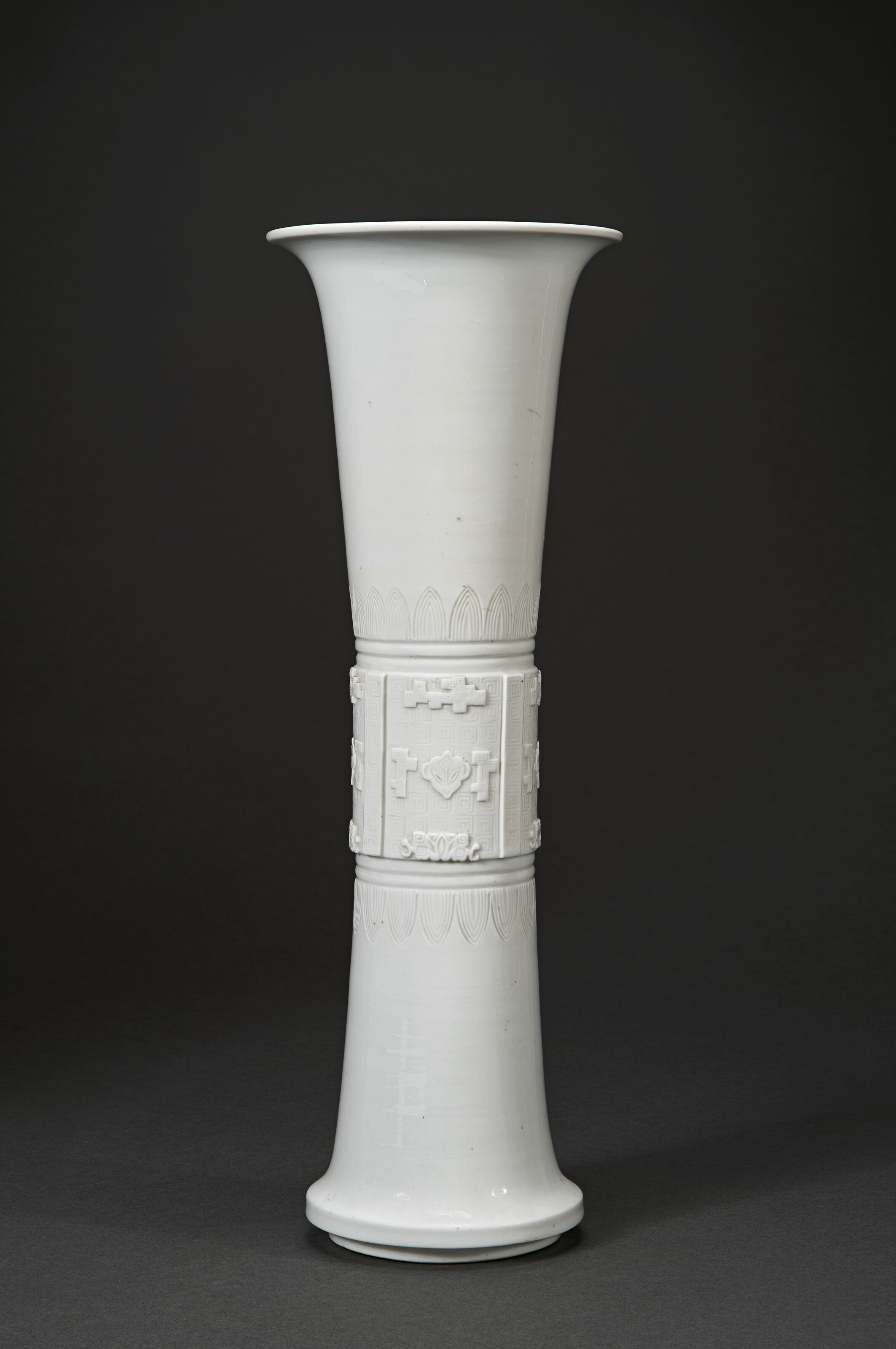 A RARE MOLDED DEHUA ARCHAISTIC GUI-FORM CENSER, 17TH-18TH CENTURY ...