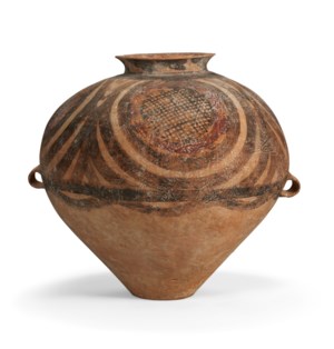 A LARGE PAINTED POTTERY JAR, NEOLITHIC PERIOD, MAJIAYAO CULTURE ...