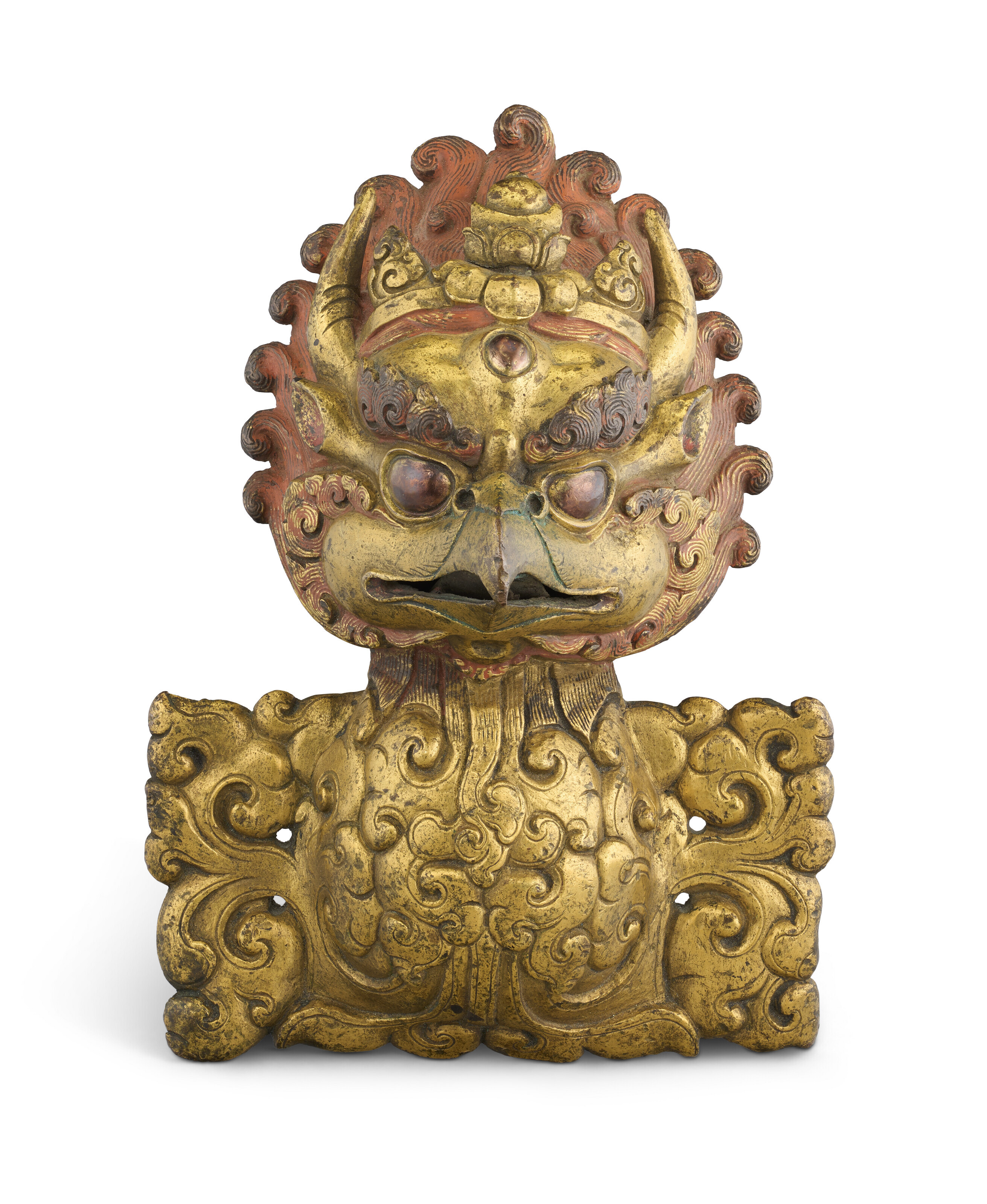 A GILT-BRONZE GARUDA HEAD FINIAL, TIBET, 17TH CENTURY | Christie’s