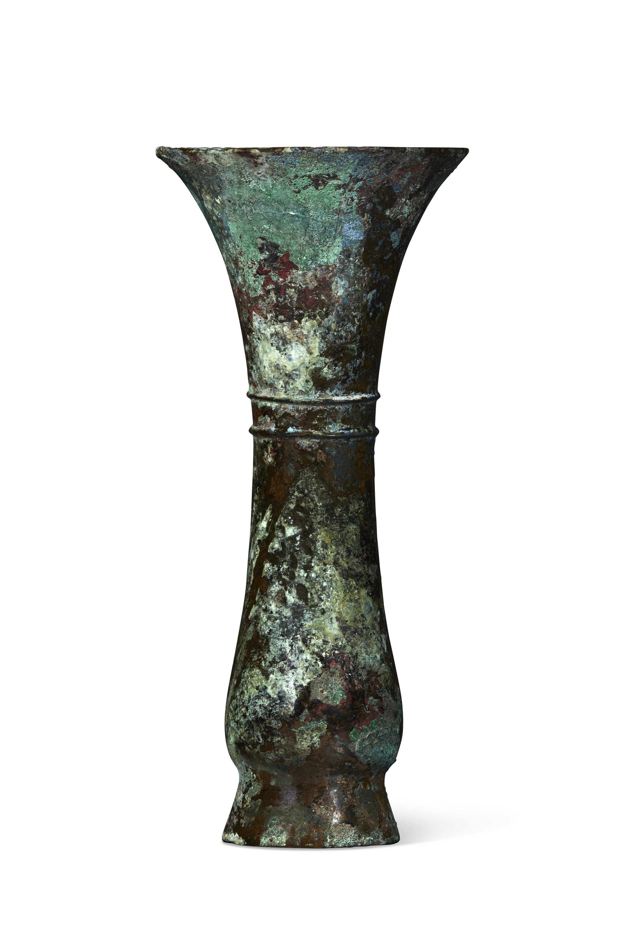 A BRONZE RITUAL WINE VESSEL, ZHI, EARLY WESTERN ZHOU DYNASTY, 11TH ...